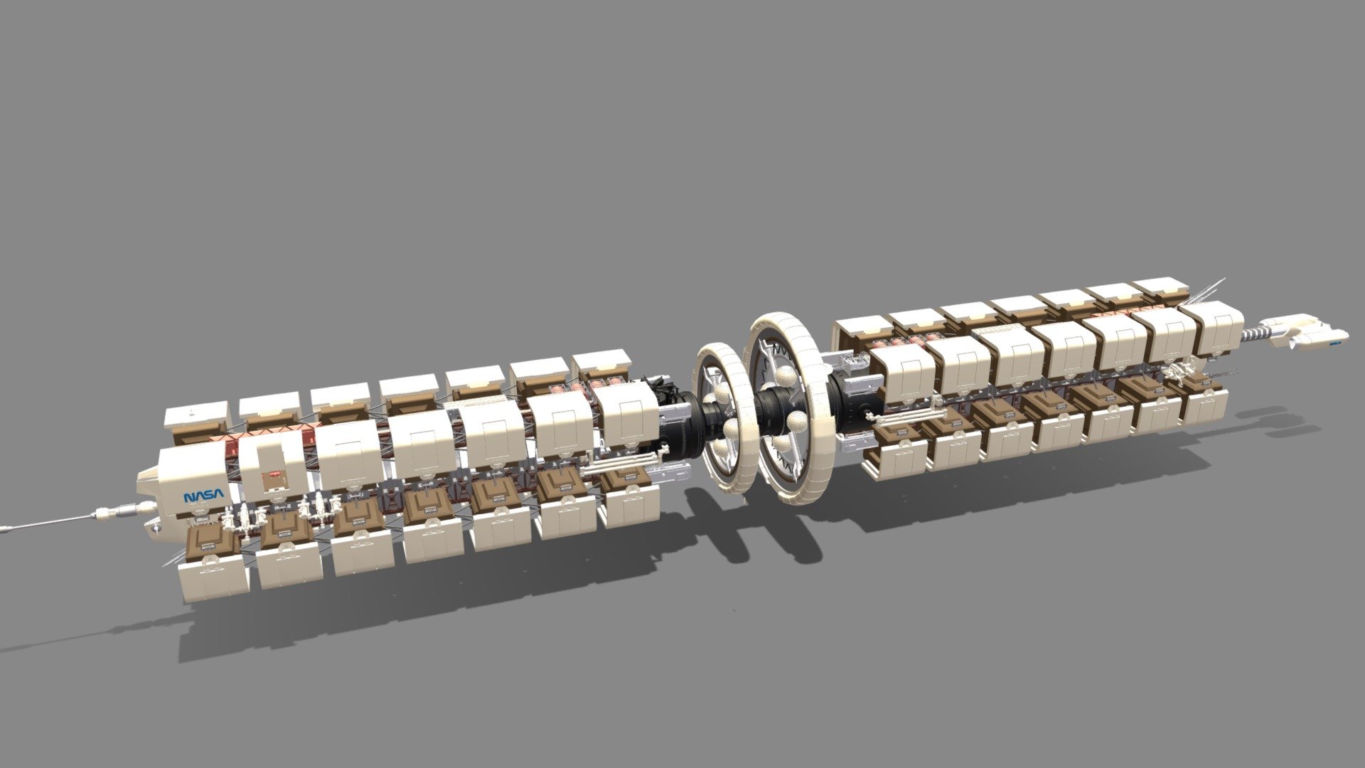 NASA Cargo Ship - 3D model by mMark [fe56c10] - Sketchfab