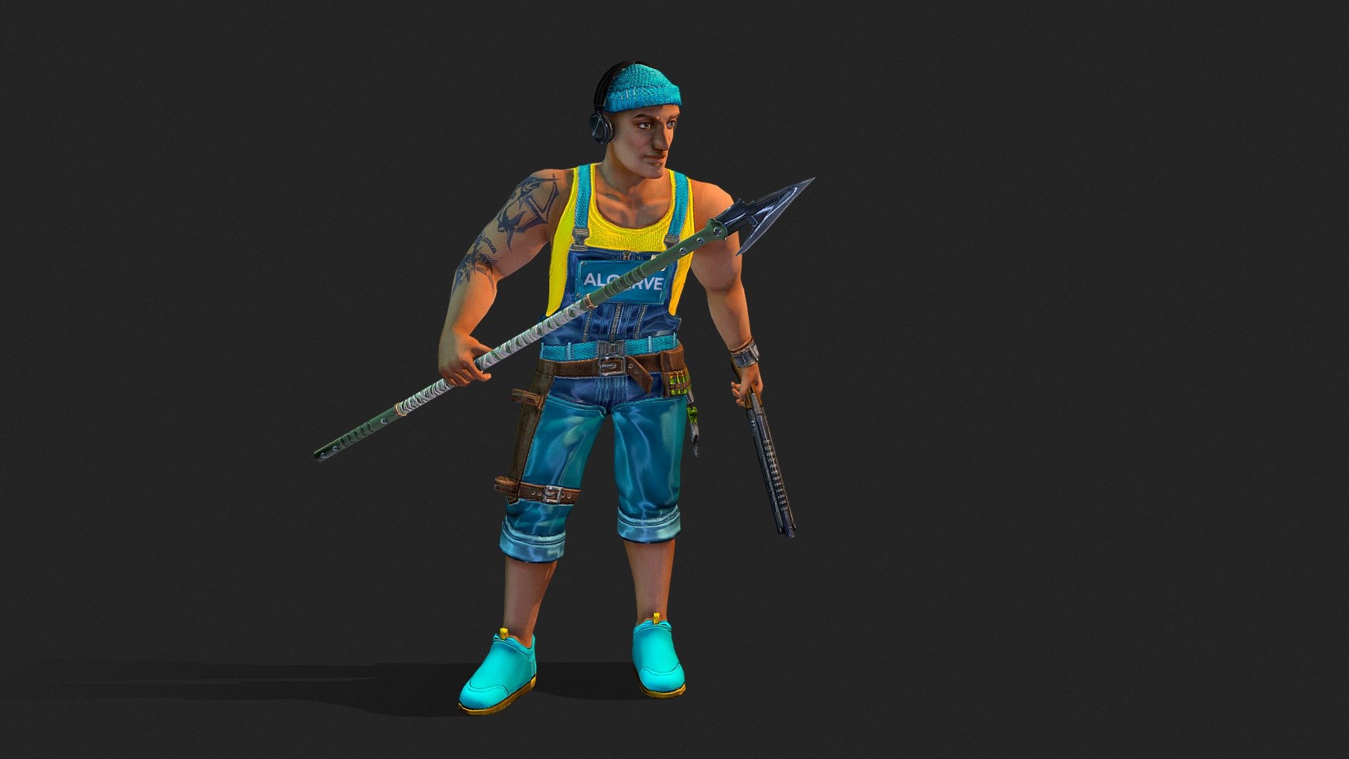 Fisherman - 3D model by Larolei Low Poly (@strix567) [fe58a94] - Sketchfab