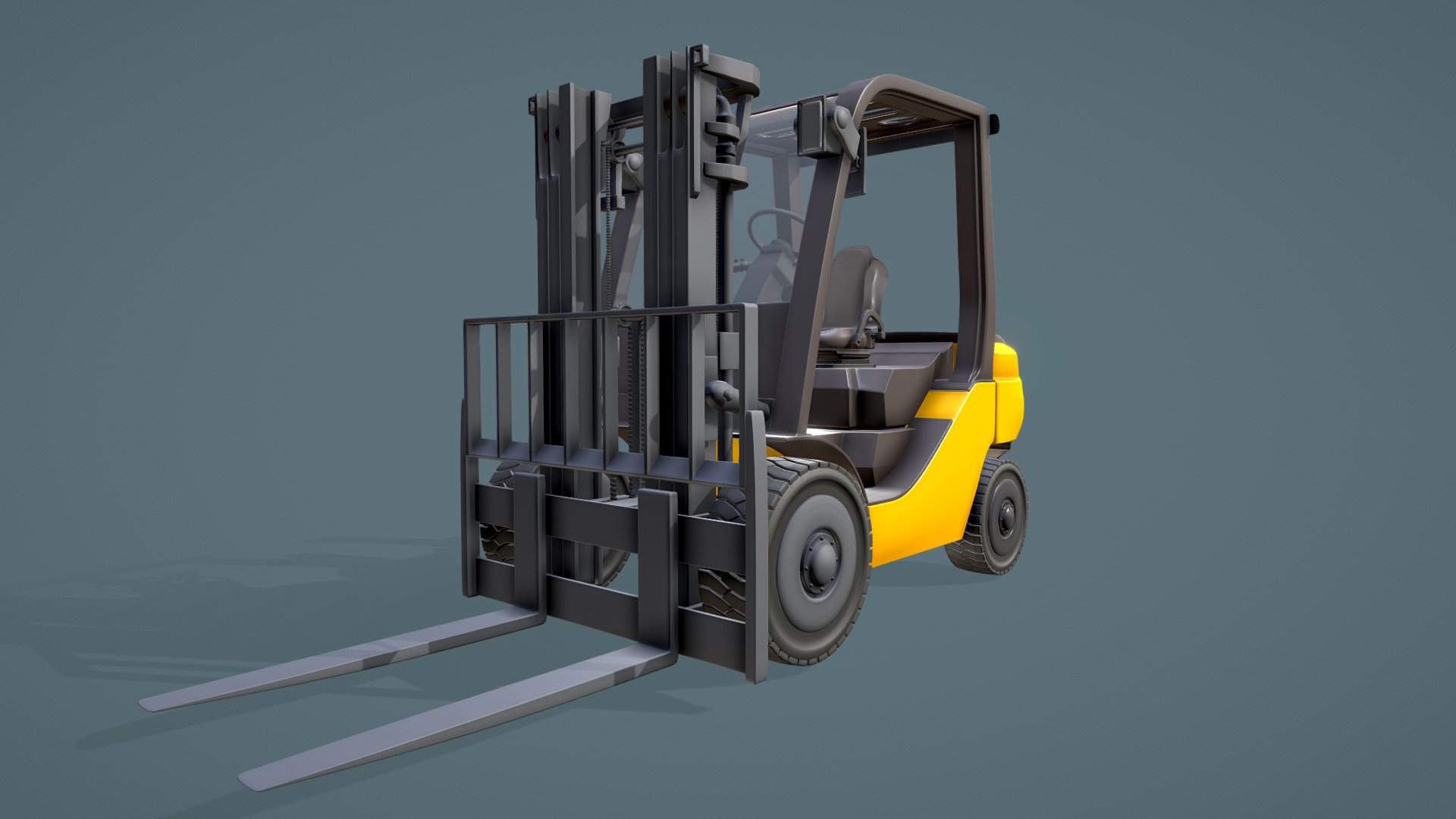 Forklift - 3D model by Adrian Christians (@Aedrian1) [fe5a45b] - Sketchfab