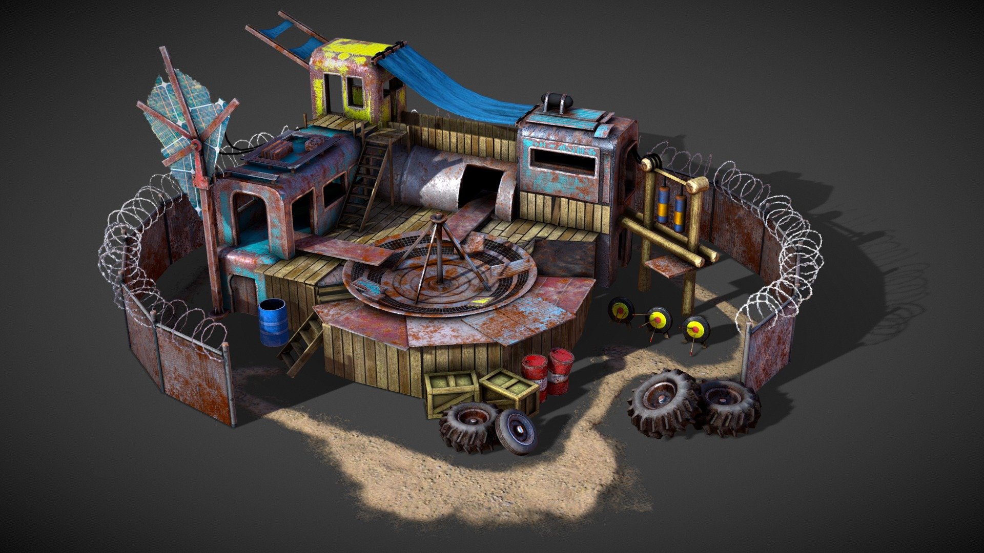 Monkey Empire: Barracks (Official) - 3D model by MonteGargano [fe5d280 ...