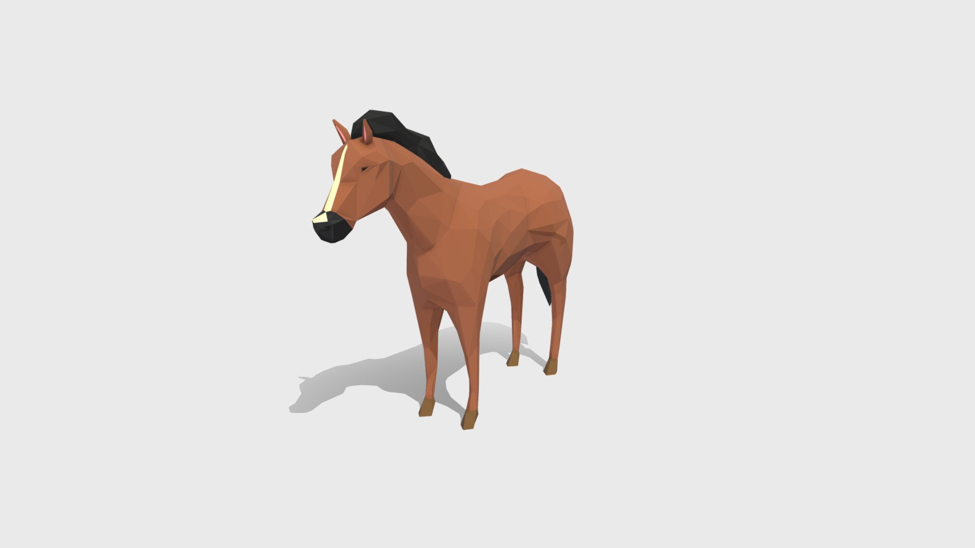 Low Poly Horse - Buy Royalty Free 3D model by BlenderGurra (@zoroo1122 ...