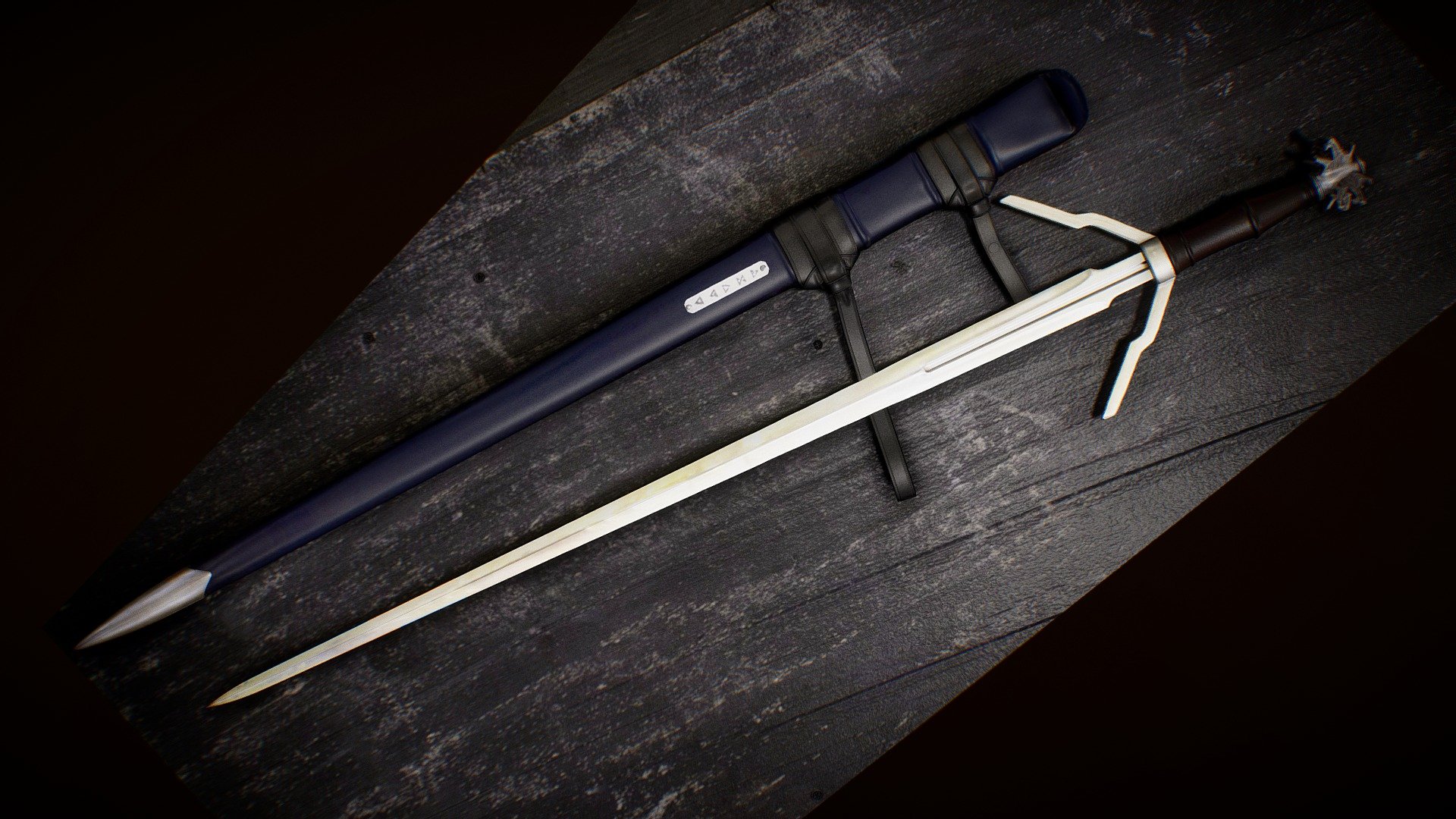 Witcher Aerondight Sword - Download Free 3D model by ChamberSu ...