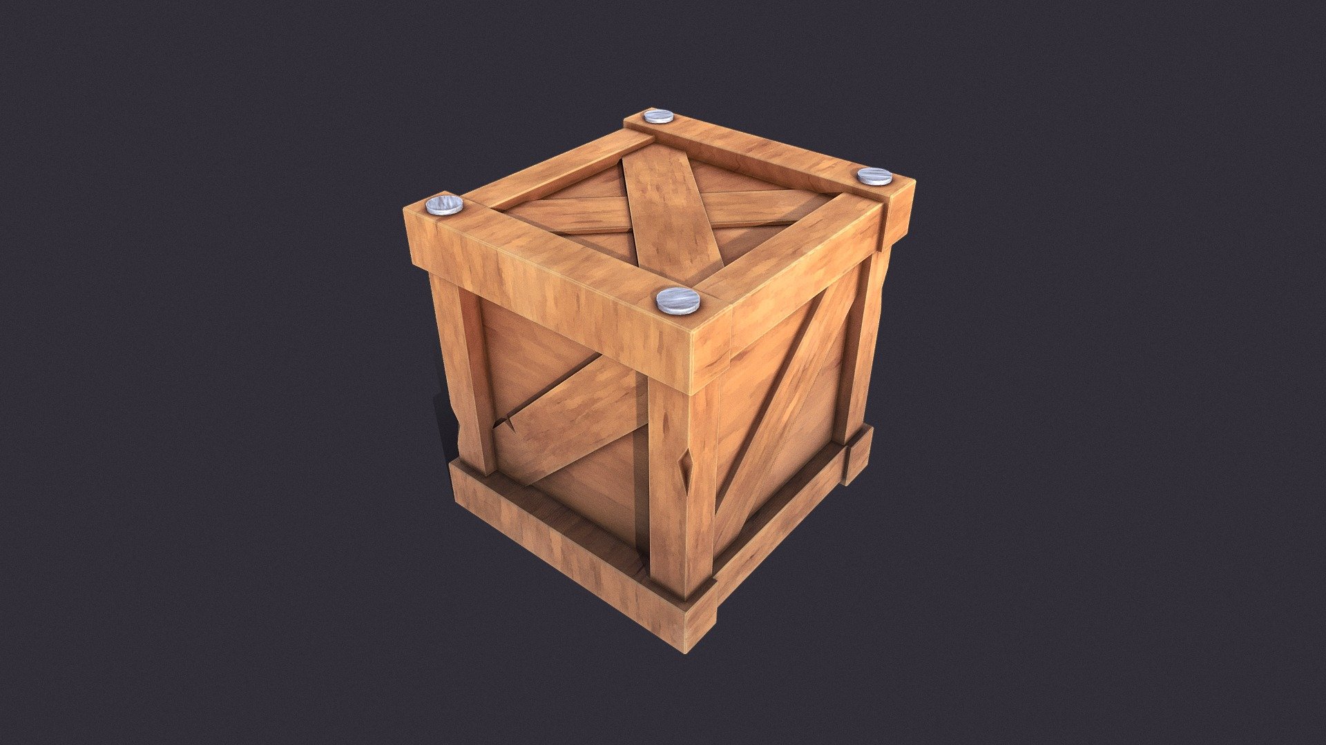 Stylized Wooden Crate - Download Free 3D model by Daniel Sávio ...