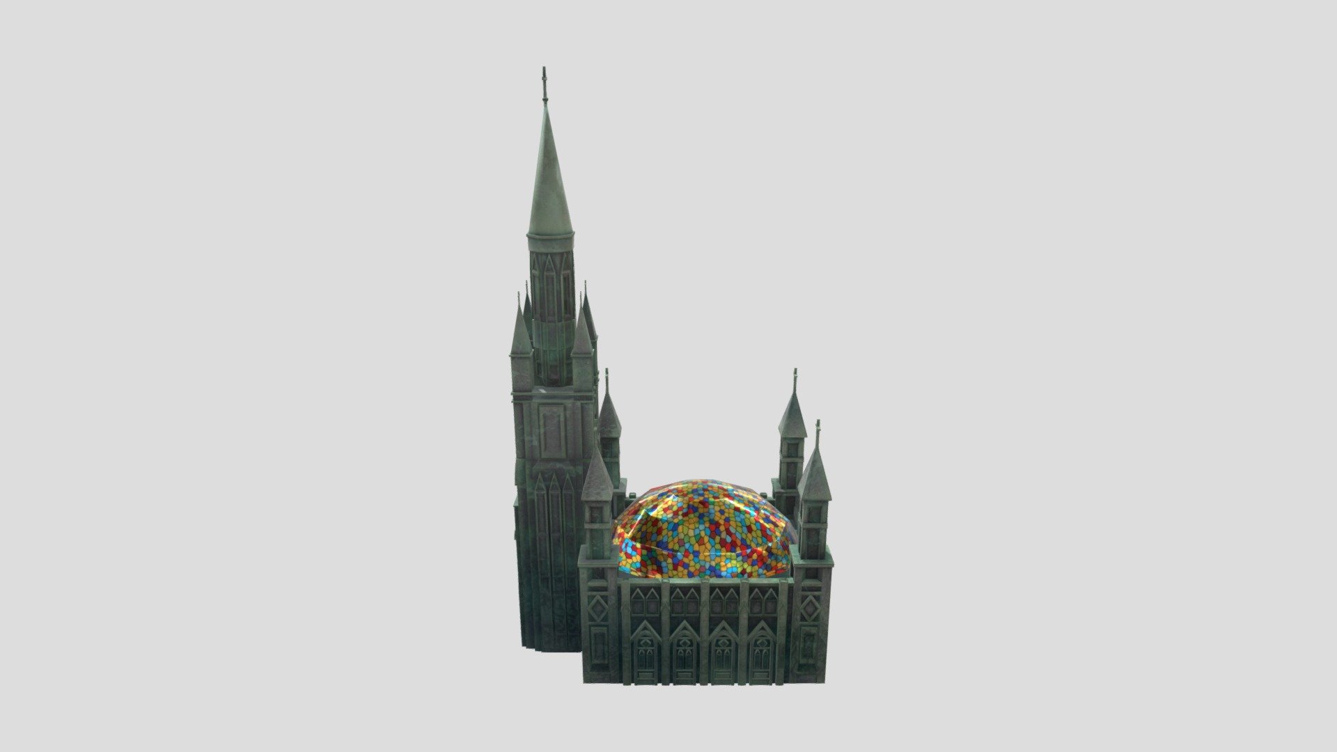 Neo_Gothic_Church - 3D model by stwarz [fe689cb] - Sketchfab