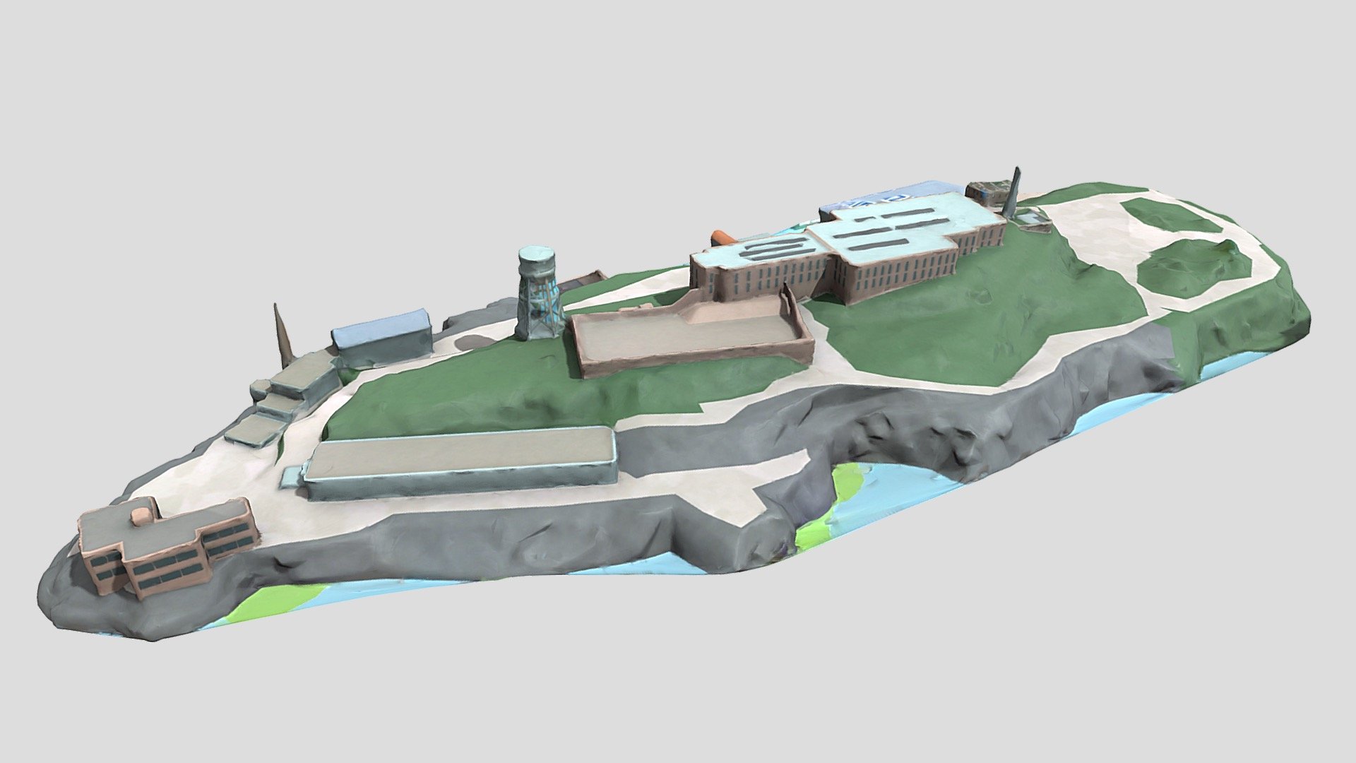 Alcatraz Island - Download Free 3D model by jankais3r [fe68e62] - Sketchfab