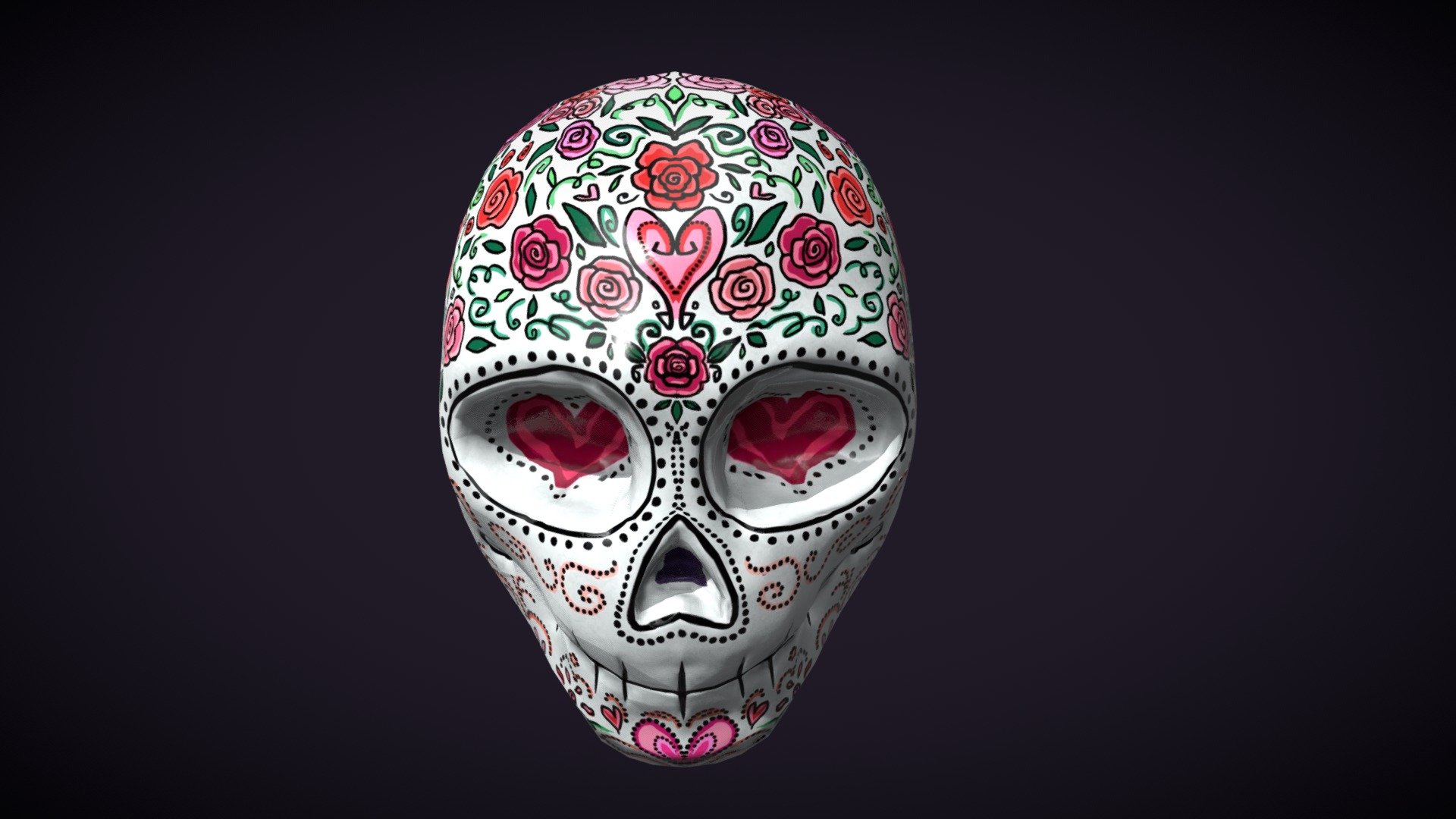 Sugar Skull - 3D model by IkeMo (@inken.moran) [fe6929d] - Sketchfab