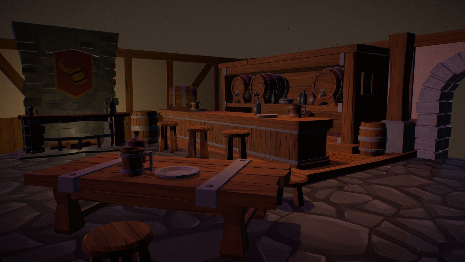 Bronzebeard's Tavern - 3D model by Ethan Buot (@ethan.buot) [fe6b043 ...