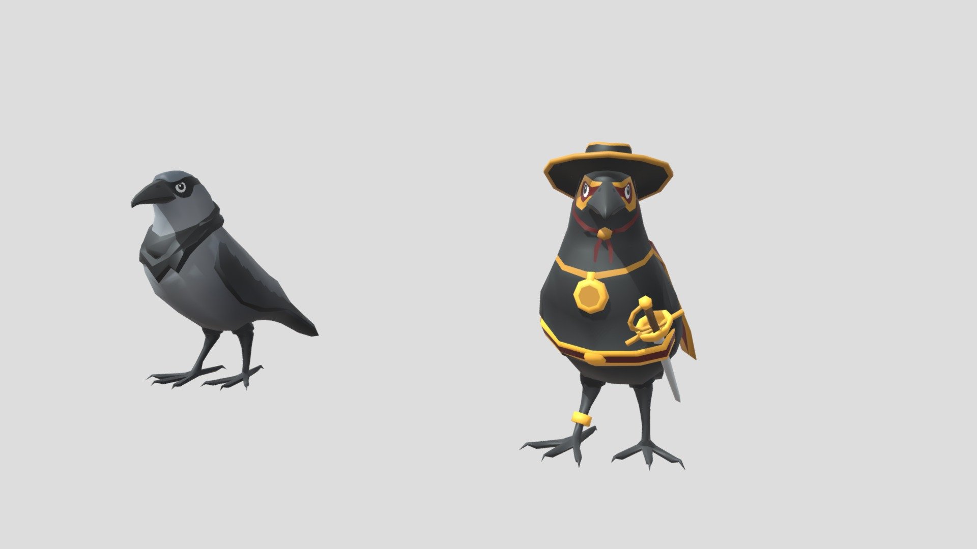 crow - 3D model by CC (@ccsf) [fe6c3de] - Sketchfab