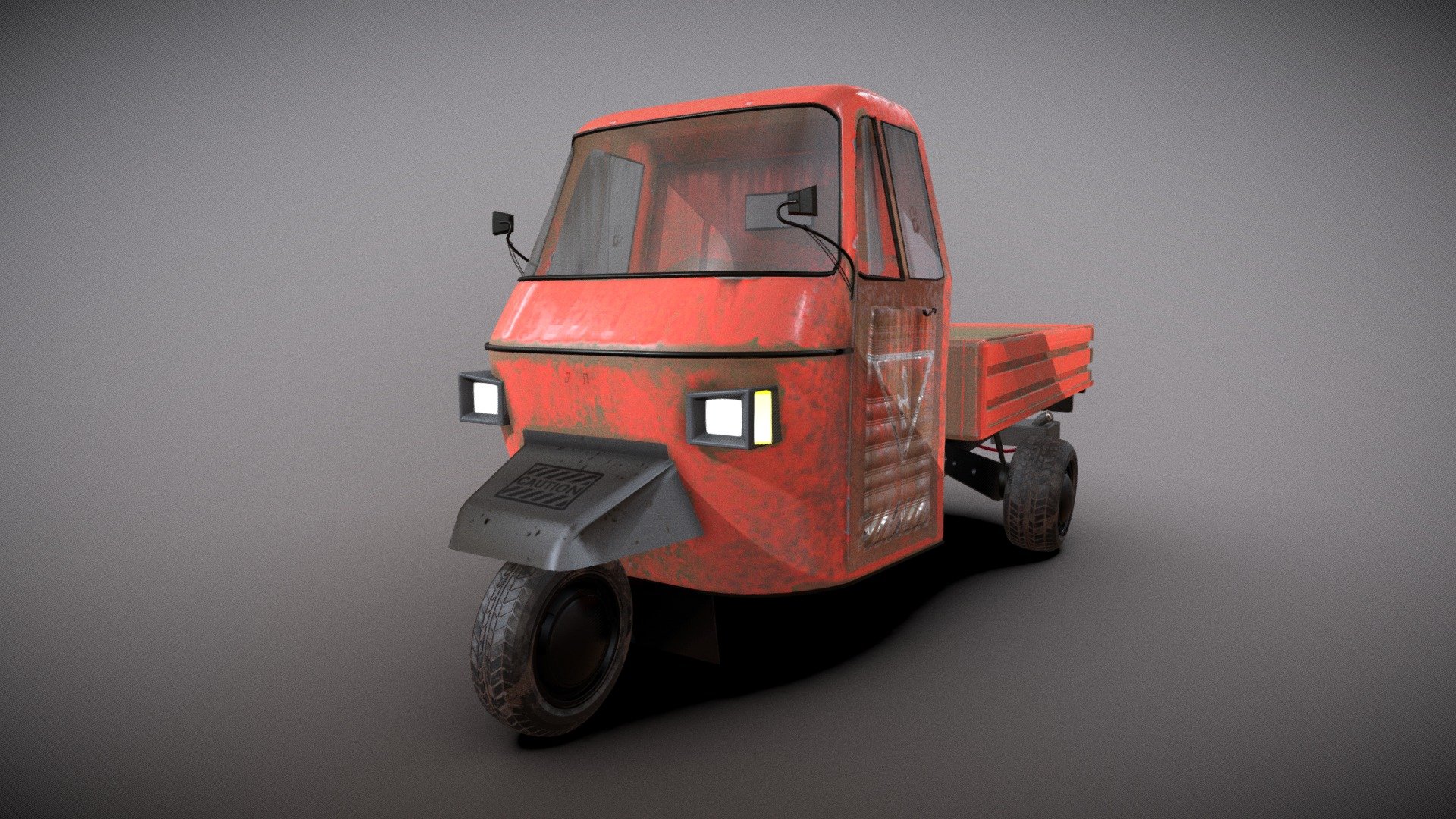 three wheeler - Download Free 3D model by Moon 3d (@moon_3d) [fe6d872 ...