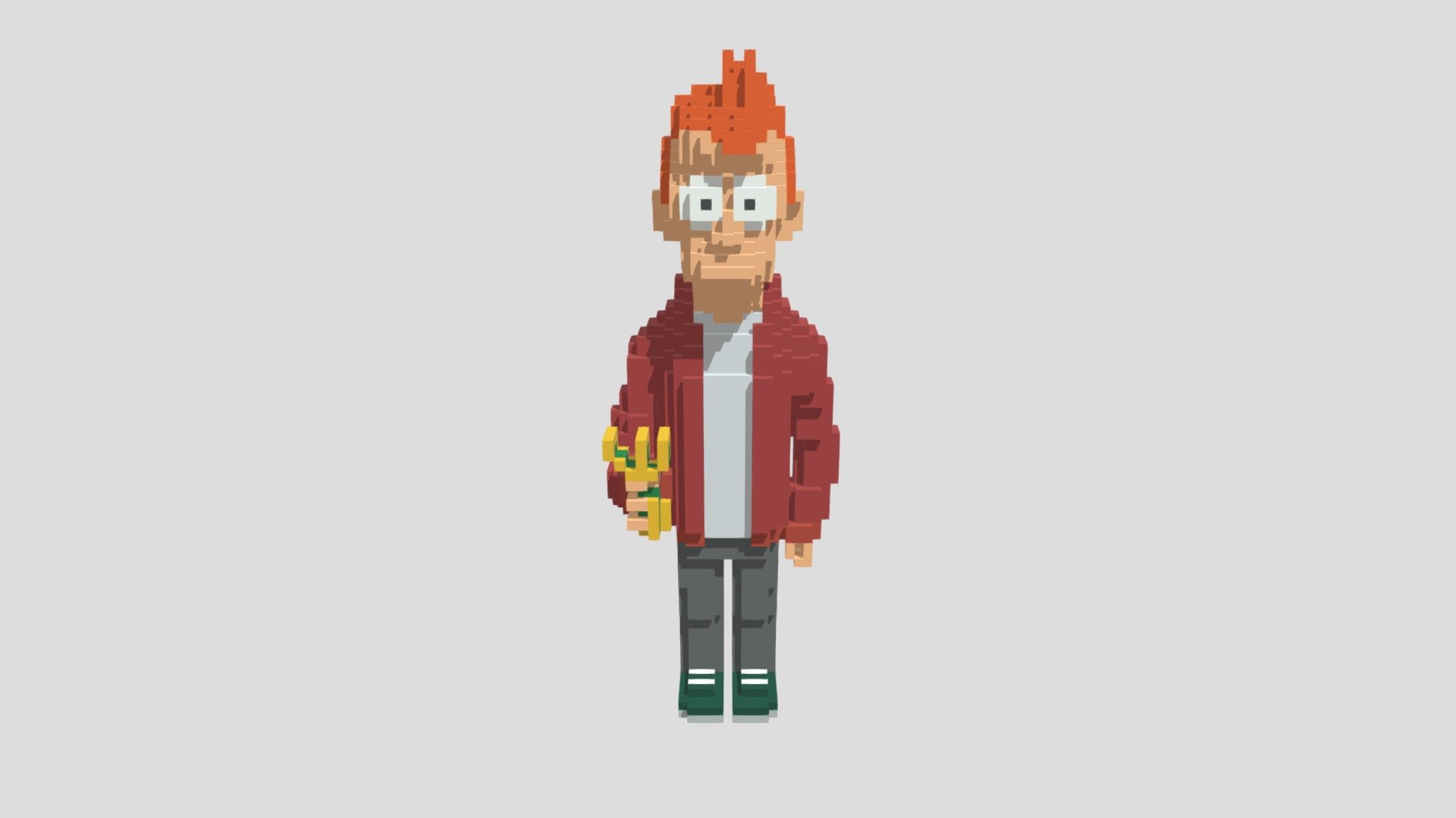 Philip J Fry - 3D model by Dmitry Pollack (@pollackMD) [fe6dd0c ...