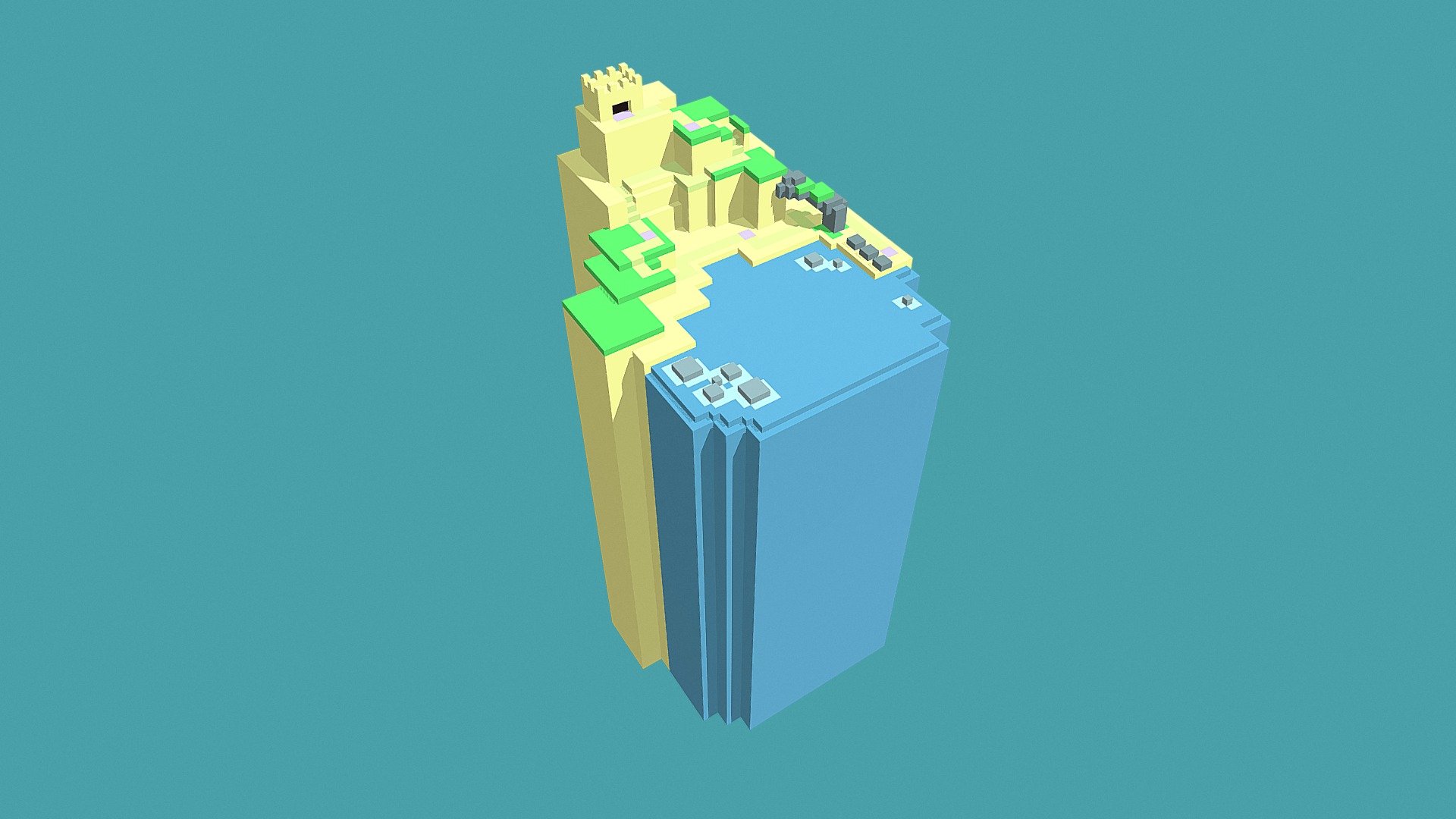 beach mini world - 3D model by notsooart [fe6eb97] - Sketchfab
