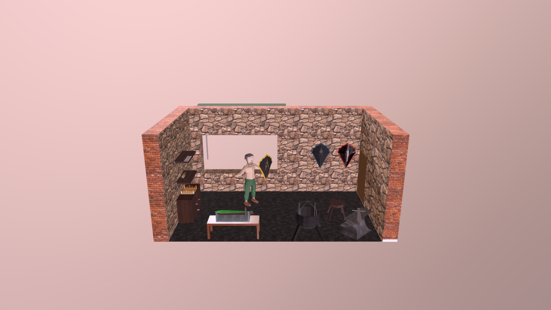 Intro to 3D - Blacksmith + Shop - 3D model by harnoorbirk01 [fe6f389 ...