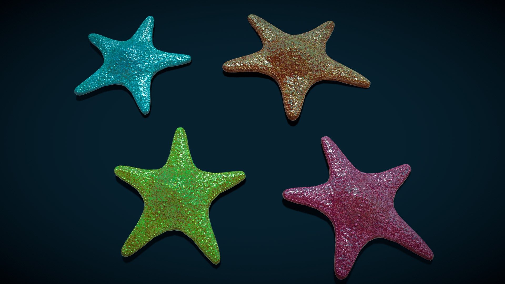 Starfish - Buy Royalty Free 3D model by Deepak_Sharma [fe70ab6 ...