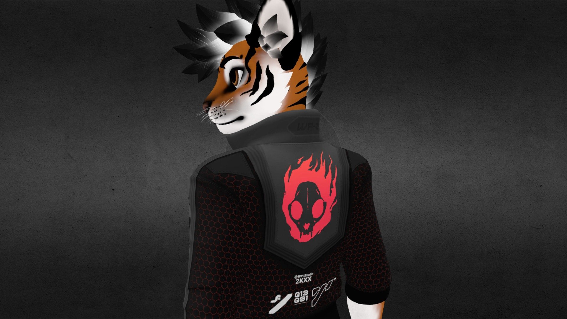 Cyberpunk VRChat/VTuber Avatar Base (Winterpaw) - 3D model by Julia ...