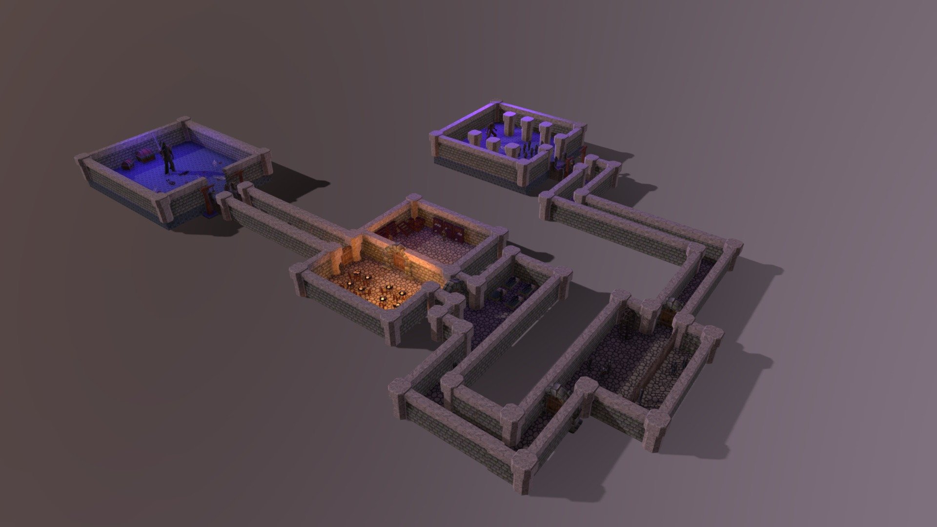 Dungeon - Download Free 3D model by RiccardoC. (@MaxterDragon1 ...