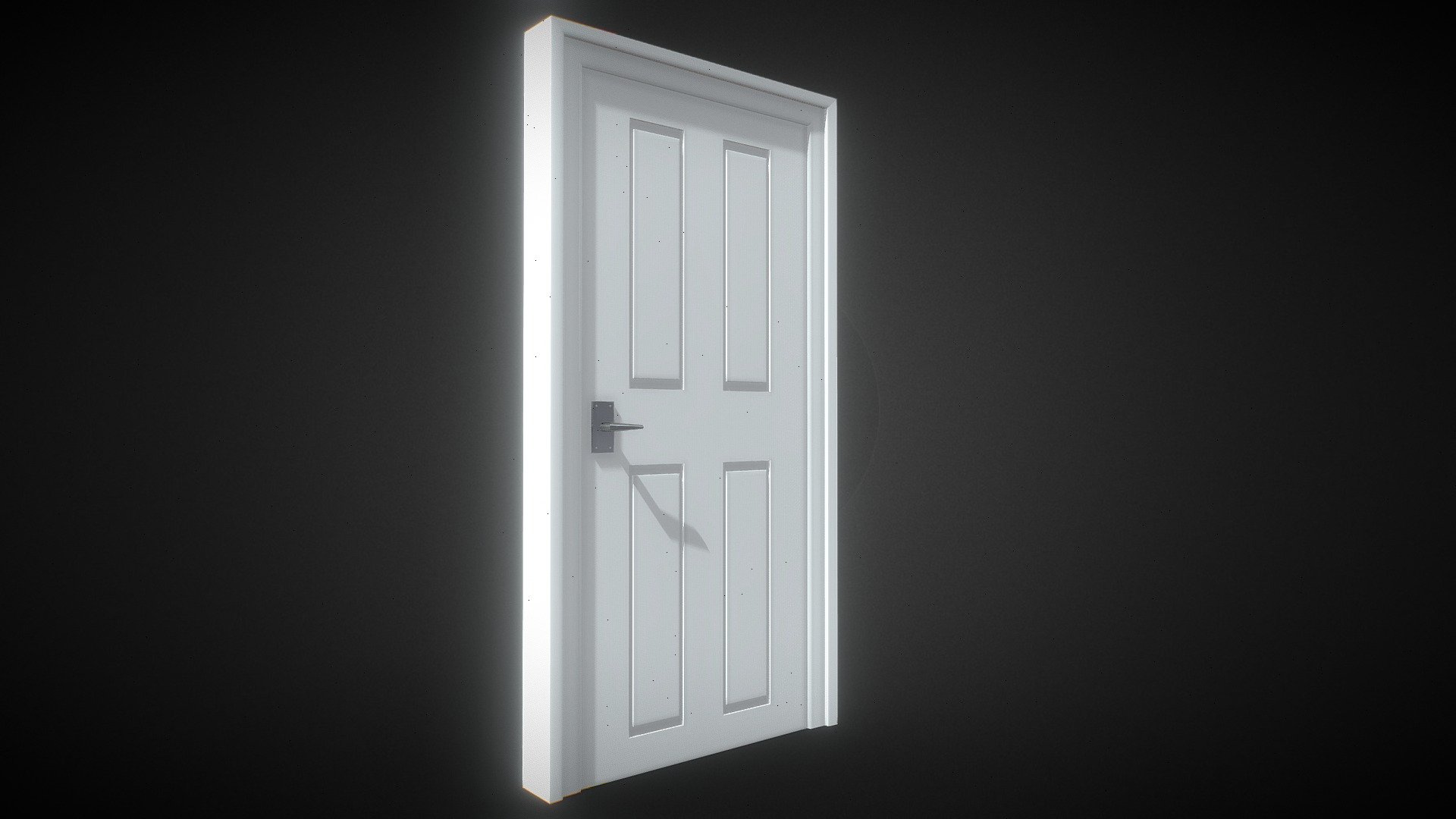 Door with Door Frame - Download Free 3D model by Tenakin [fe739dc ...