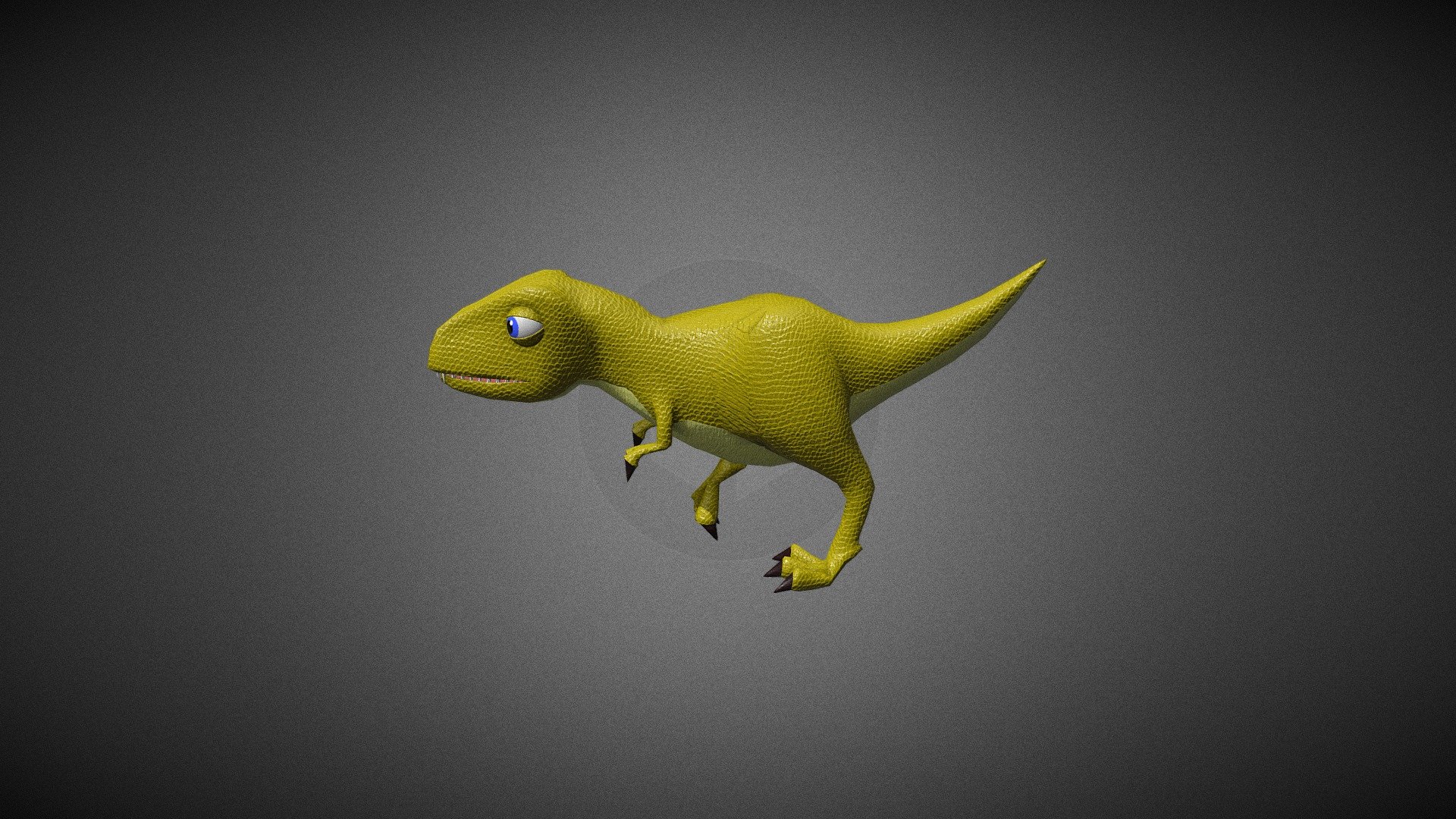 Animated cartoon T- Rex - 3D model by Pablo Juanis Lázaro ...