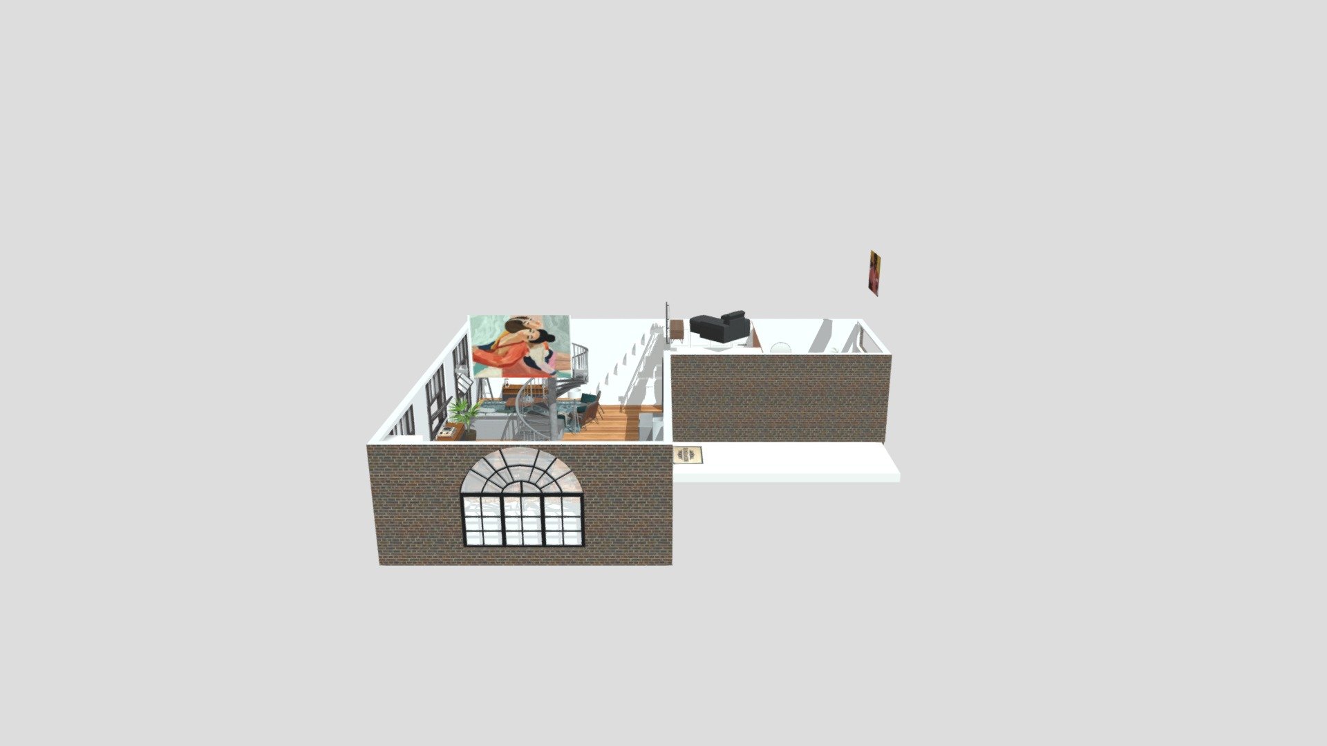 Loft - Download Free 3D model by Home Design 3D (@homedesign3d ...