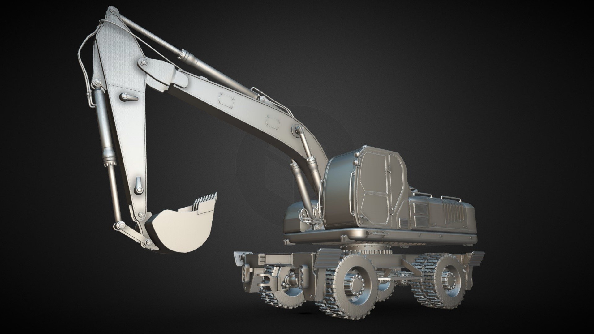 Wheel Excavator - 3D model by mohamedhussien [fe77be3] - Sketchfab