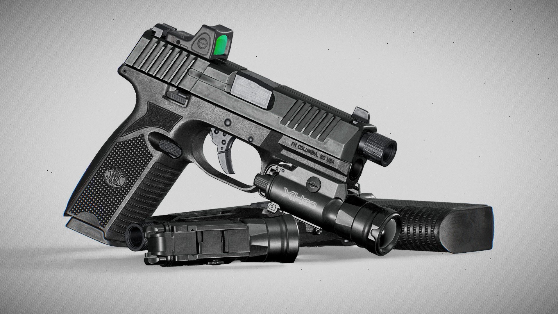 FN509 Pistol - Download Free 3D model by Lokeig [fe77cf9] - Sketchfab