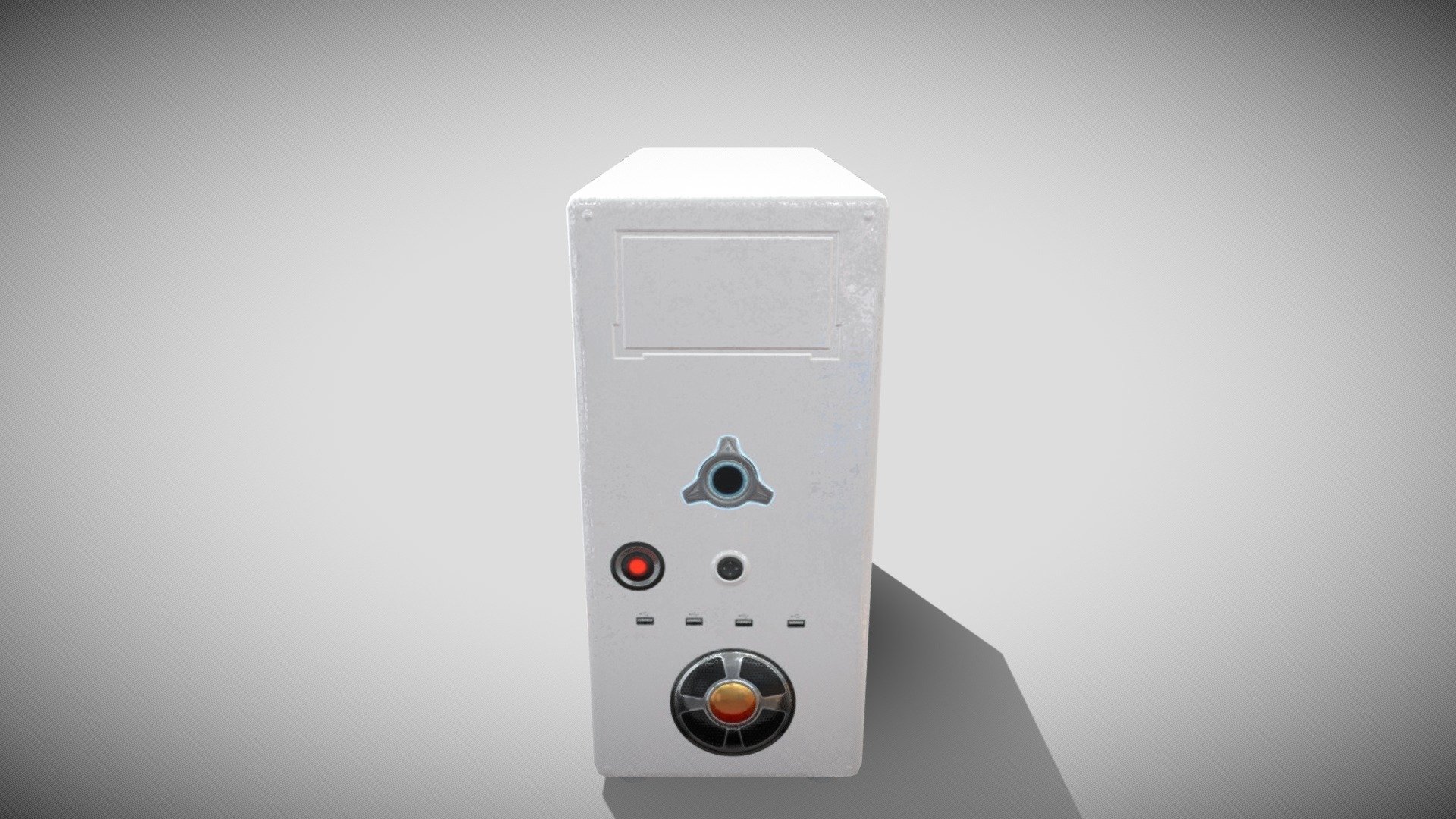 Computer Case White - Buy Royalty Free 3D model by Dexsoft Games ...