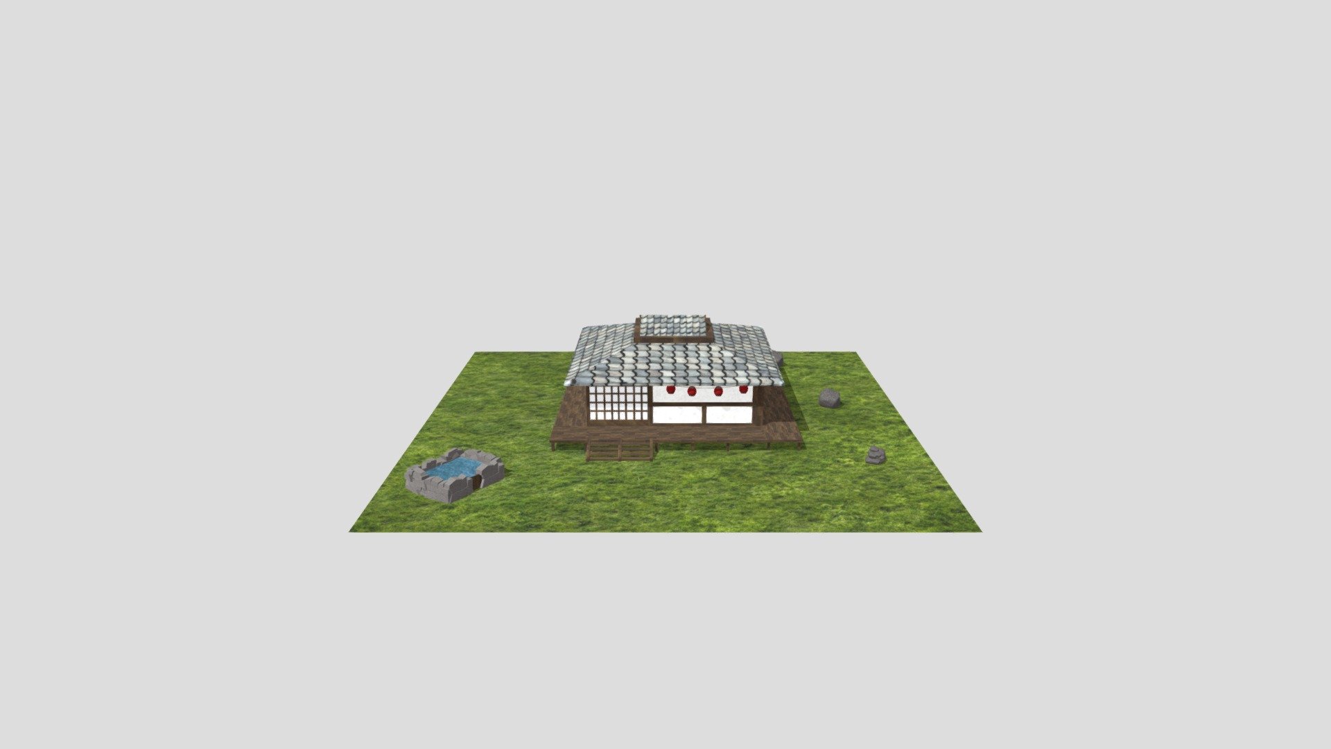 japanese house model - 3D model by 19151293 [fe78bac] - Sketchfab