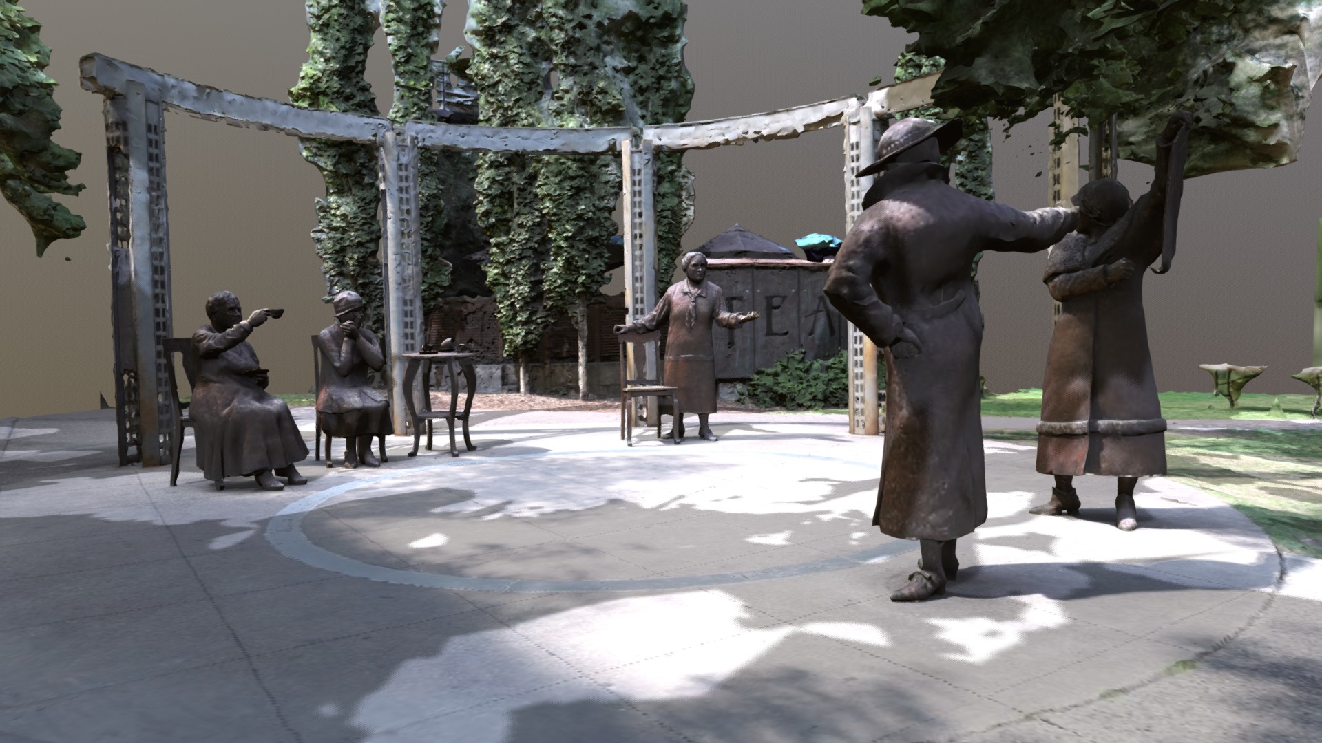 Famous Five Statues v2 - 3D model by outsider [fe79104] - Sketchfab