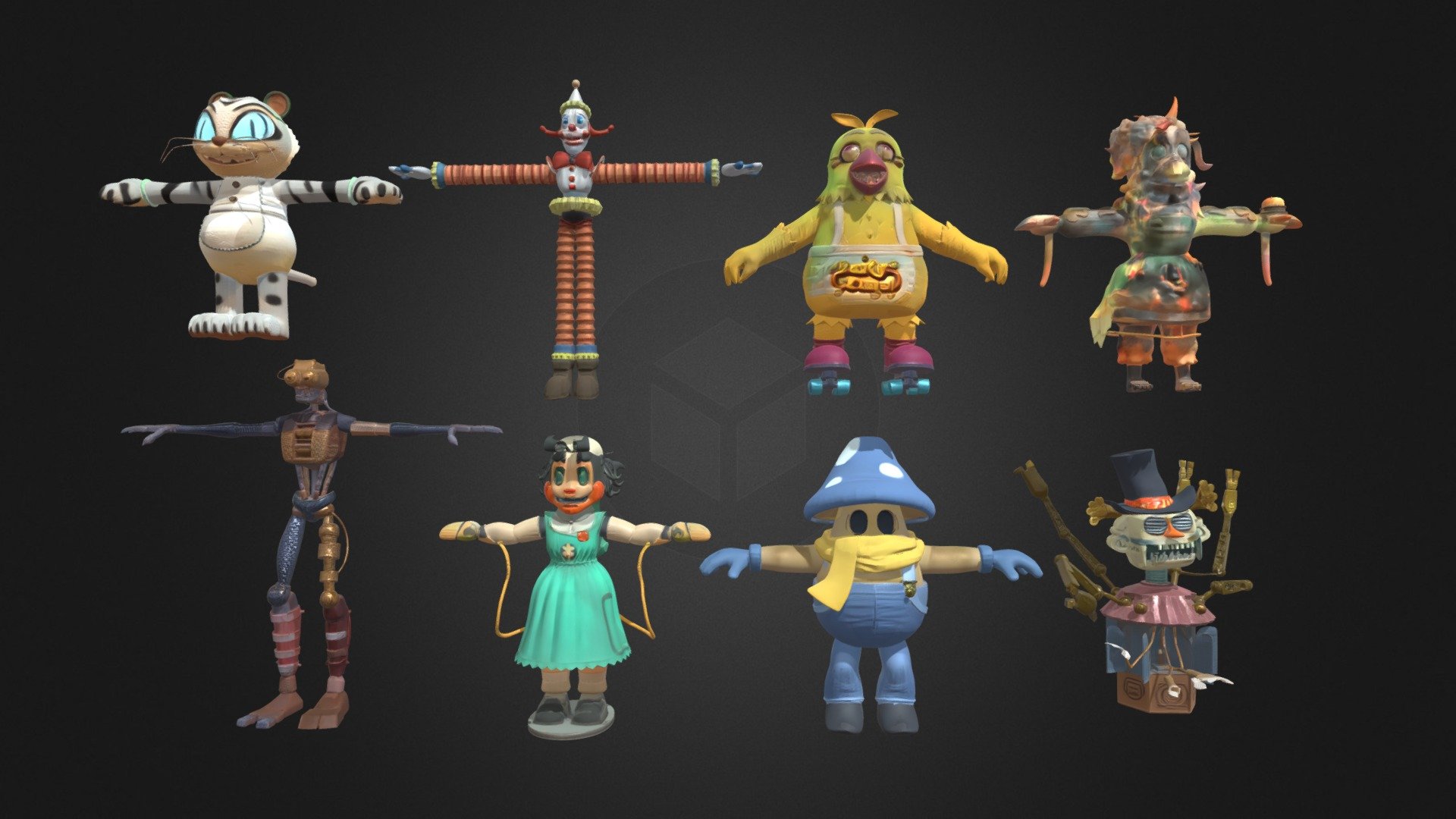 Five Nights at Freddy's Secret of the Mimic pack - 3D model by yd 3d ...