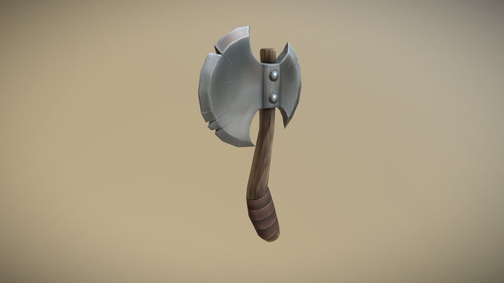 Hache cartoon - 3D model by axel mourier (@axelmourier) [fe7b484 ...