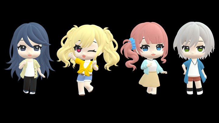 Pjsk 3D models - Sketchfab