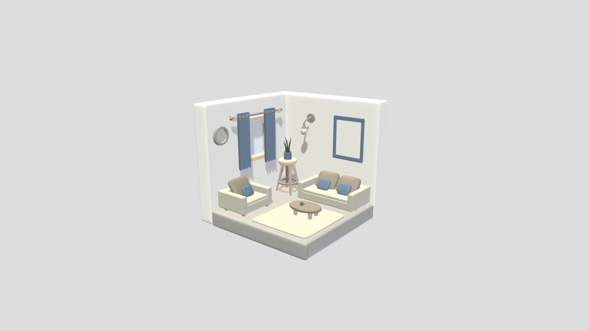 rooom - 3D model by hyarmaite [fe7ddc3] - Sketchfab