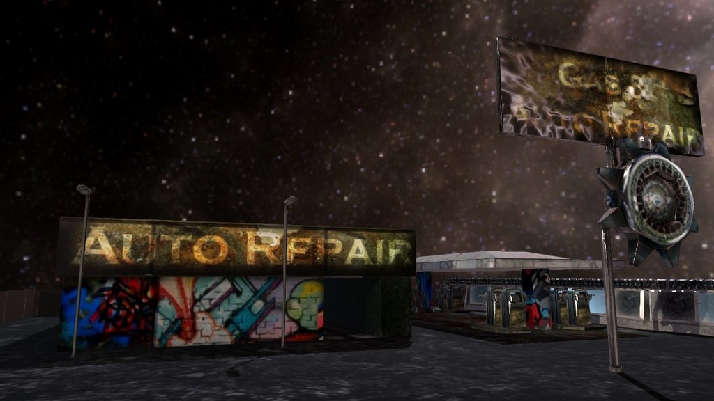 Zombie Gas Station Level Design - 3D model by vitocane [fe7e2cf ...