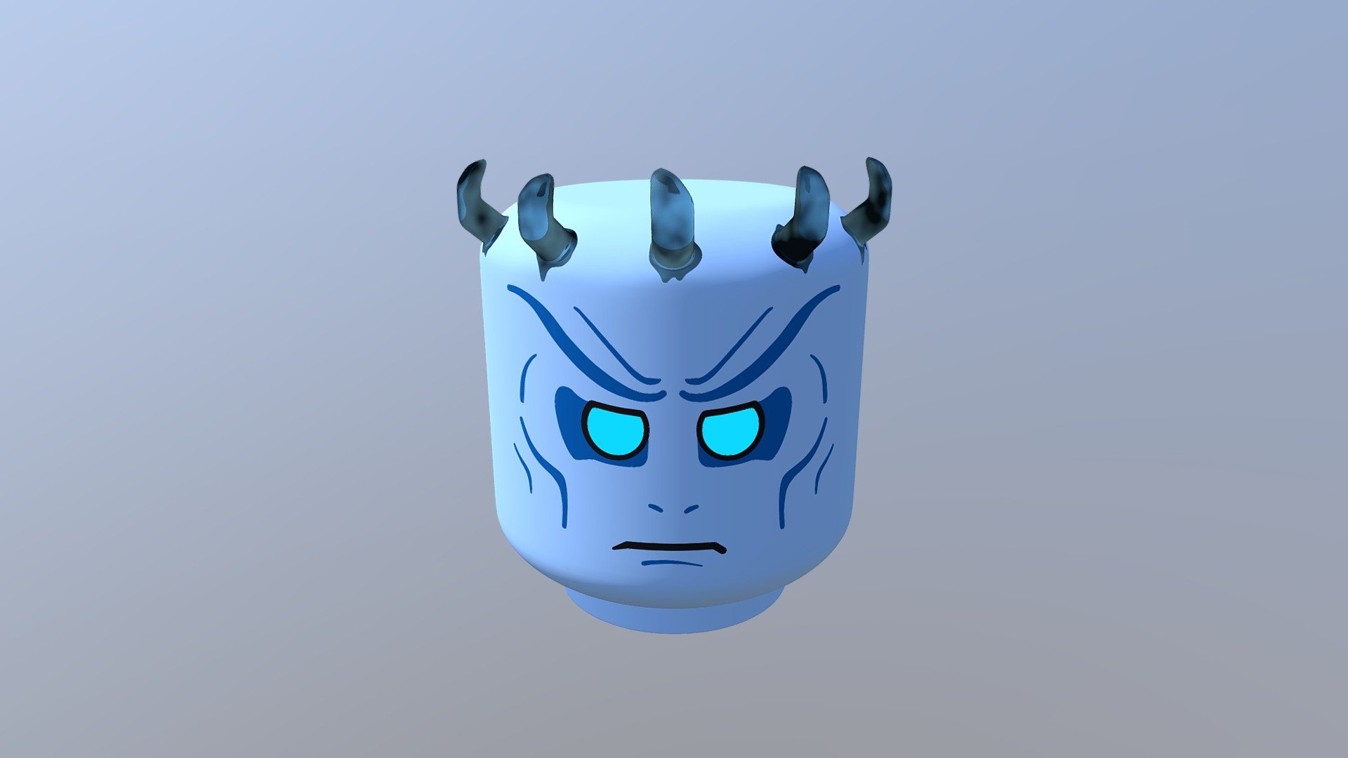 LEGO Night King's Head - 3D model by Álex Cambra (@alexcambra) [fe7eb9b ...