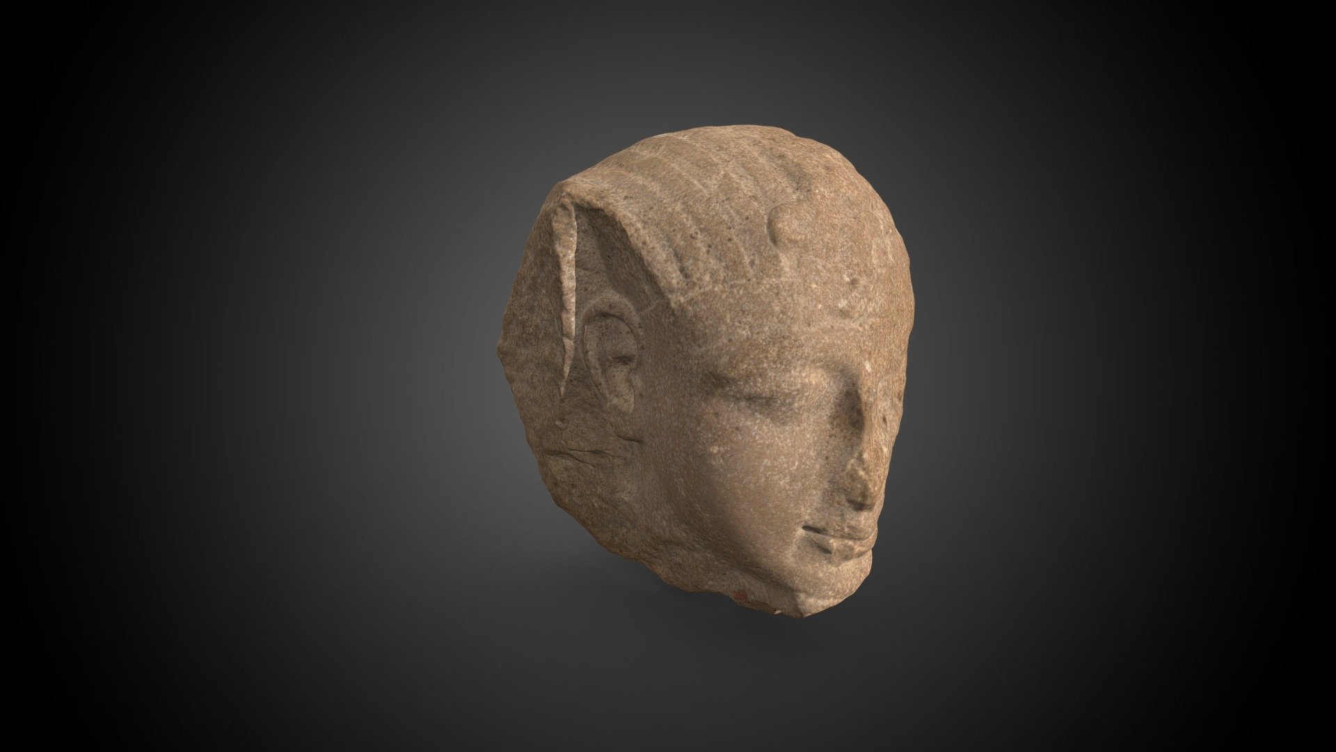 Fragment of a Statue of a Pharaoh - 3D model by Museo Egizio ...