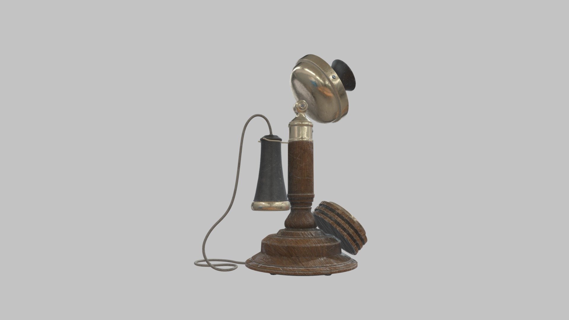 old telephone - Download Free 3D model by adeshchauhan28 [fe80b58 ...