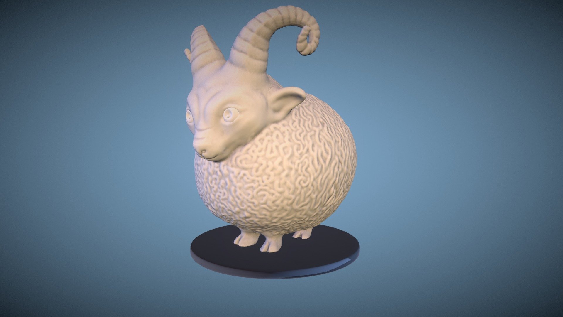 Sculpt January 2018 - Fluffy - no 27 - Buy Royalty Free 3D model by ...