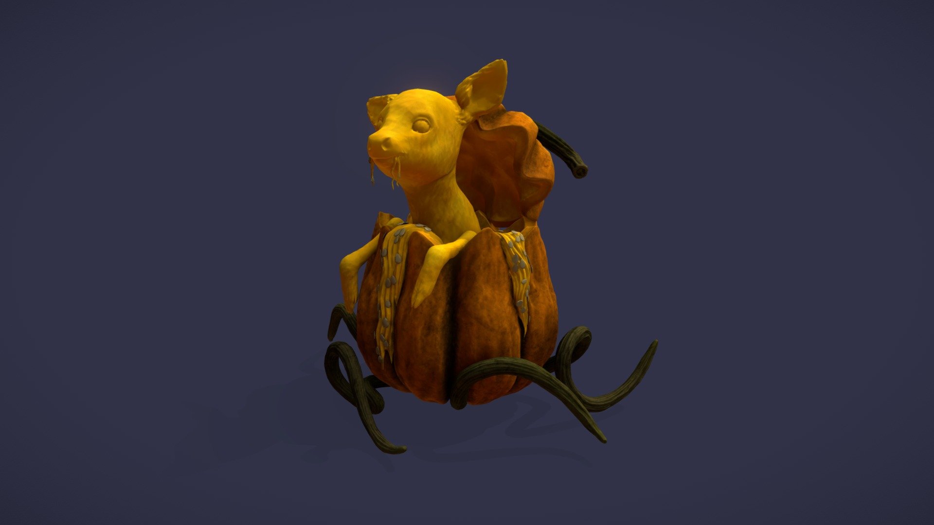 Pumpkin Concept Sculpt - 3D model by nossbornart [fe8a344] - Sketchfab
