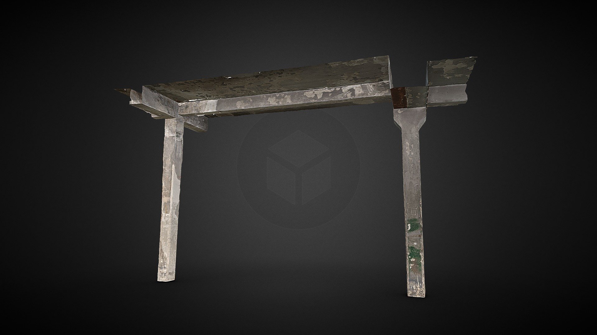Industrial Concrete Pillar 3D Scan - Download Free 3D model by grafi ...