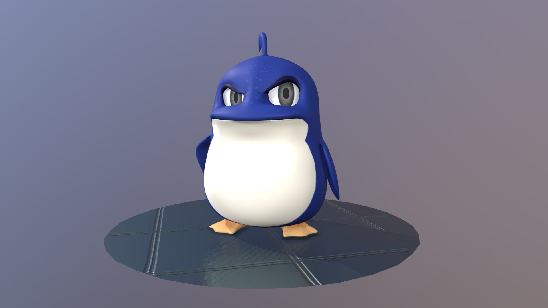 Gus - The Grumpy Penguin - 3D model by ArtAvenue (@ArtAvenue3D ...