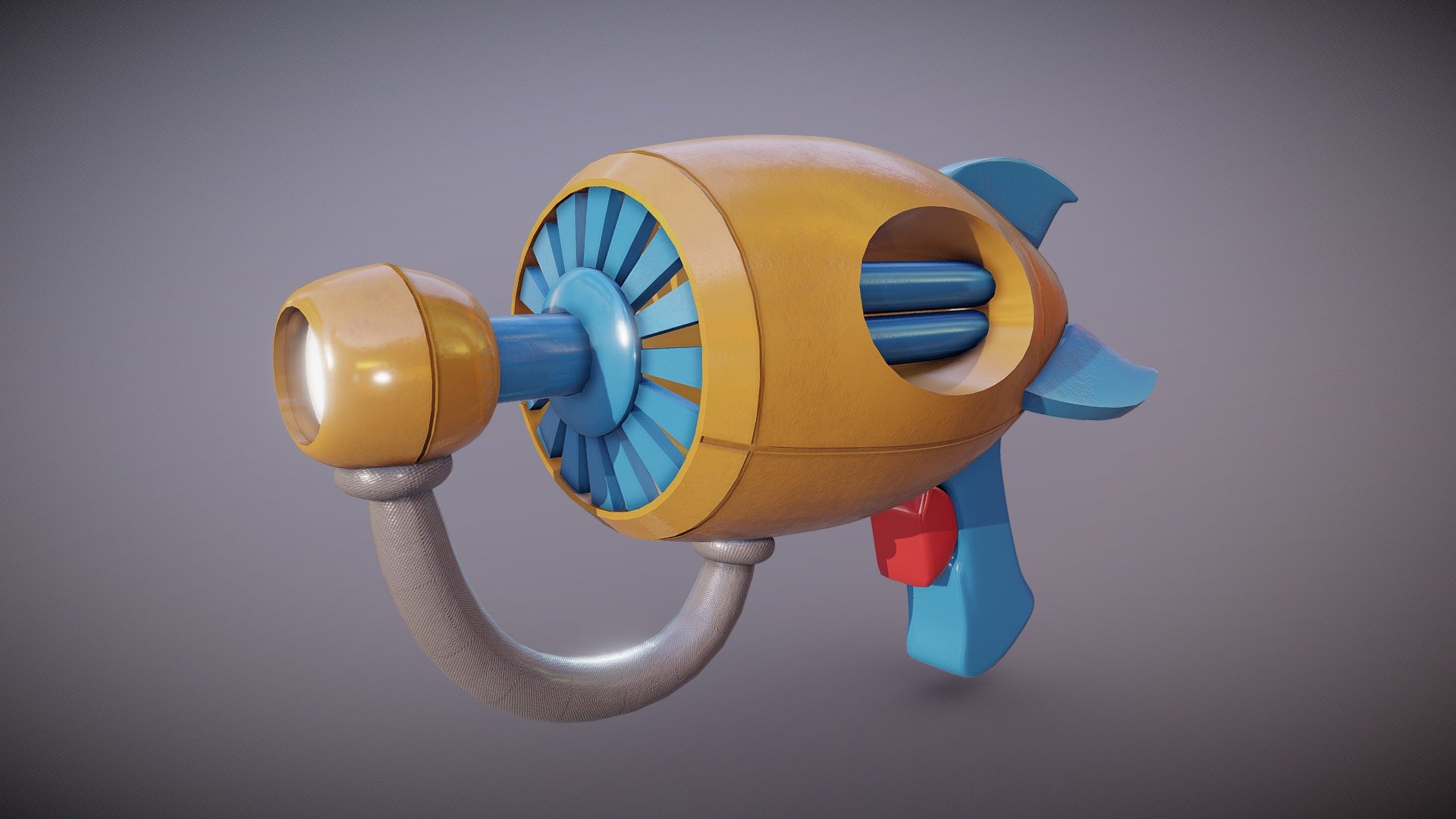 Retro Gun 01 - Download Free 3D model by Infinite Forms 3D ...