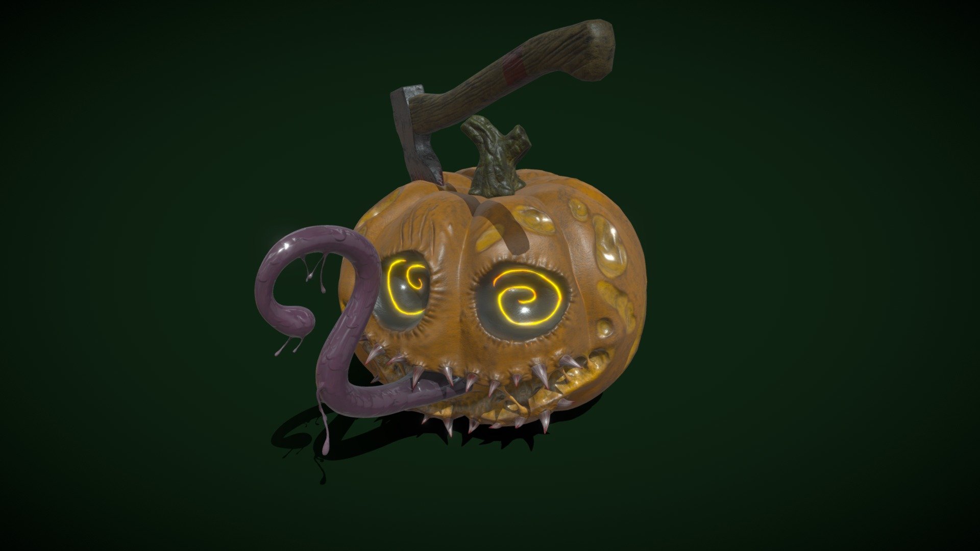 Pumpkin halloween - 3D model by albertjuli [fe8da12] - Sketchfab