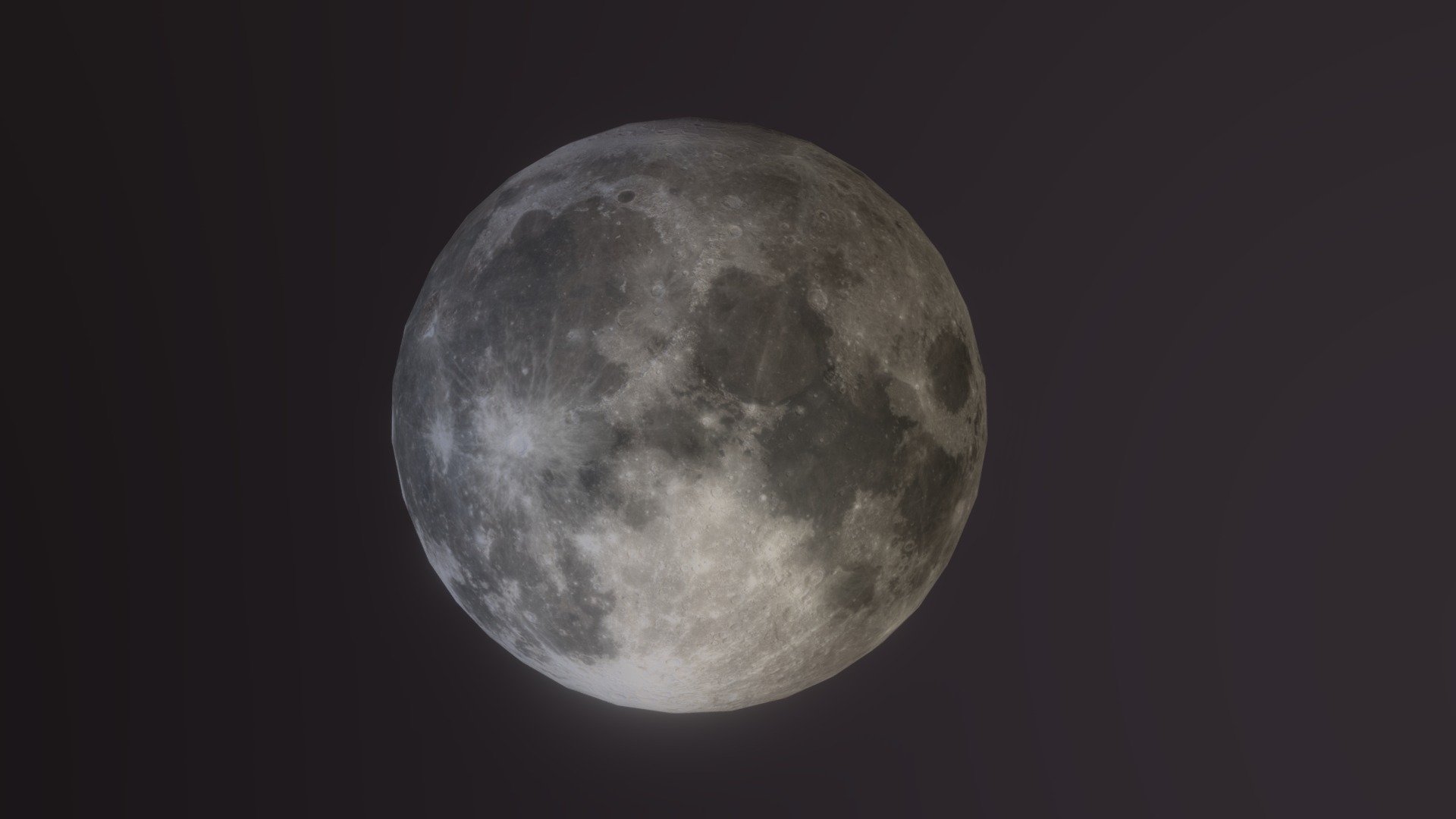 Moon - 3D model by Jonathan Young (@sketchdoc) [fe8e248] - Sketchfab