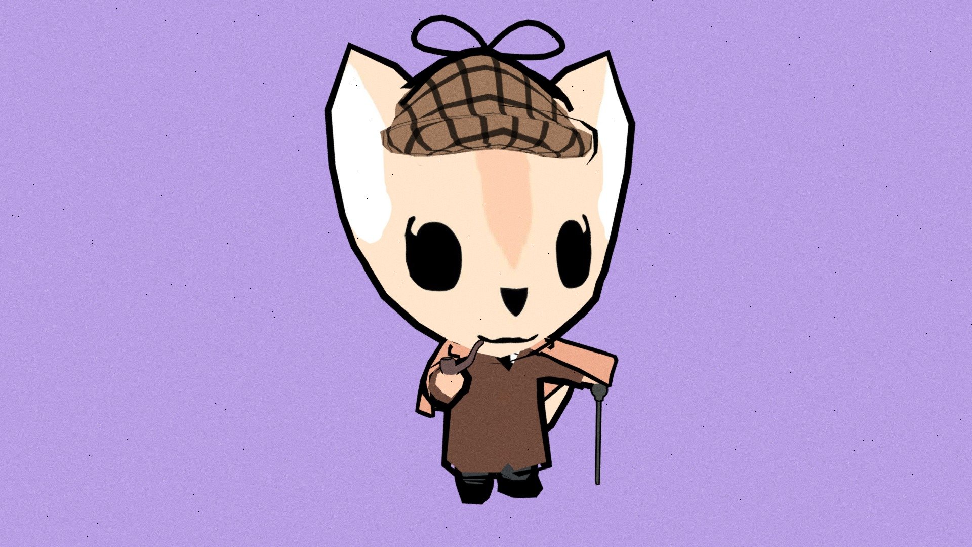Fenekko detective Aggretsuko - 3D model by Adrian.Alexis.Liberato ...