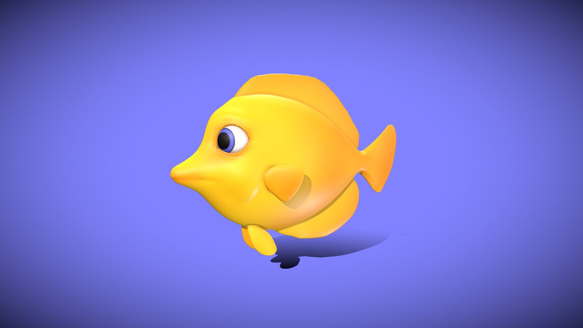 Fishes_ Little_ Tang Yellow_1_ Base - Download Free 3D model by ...
