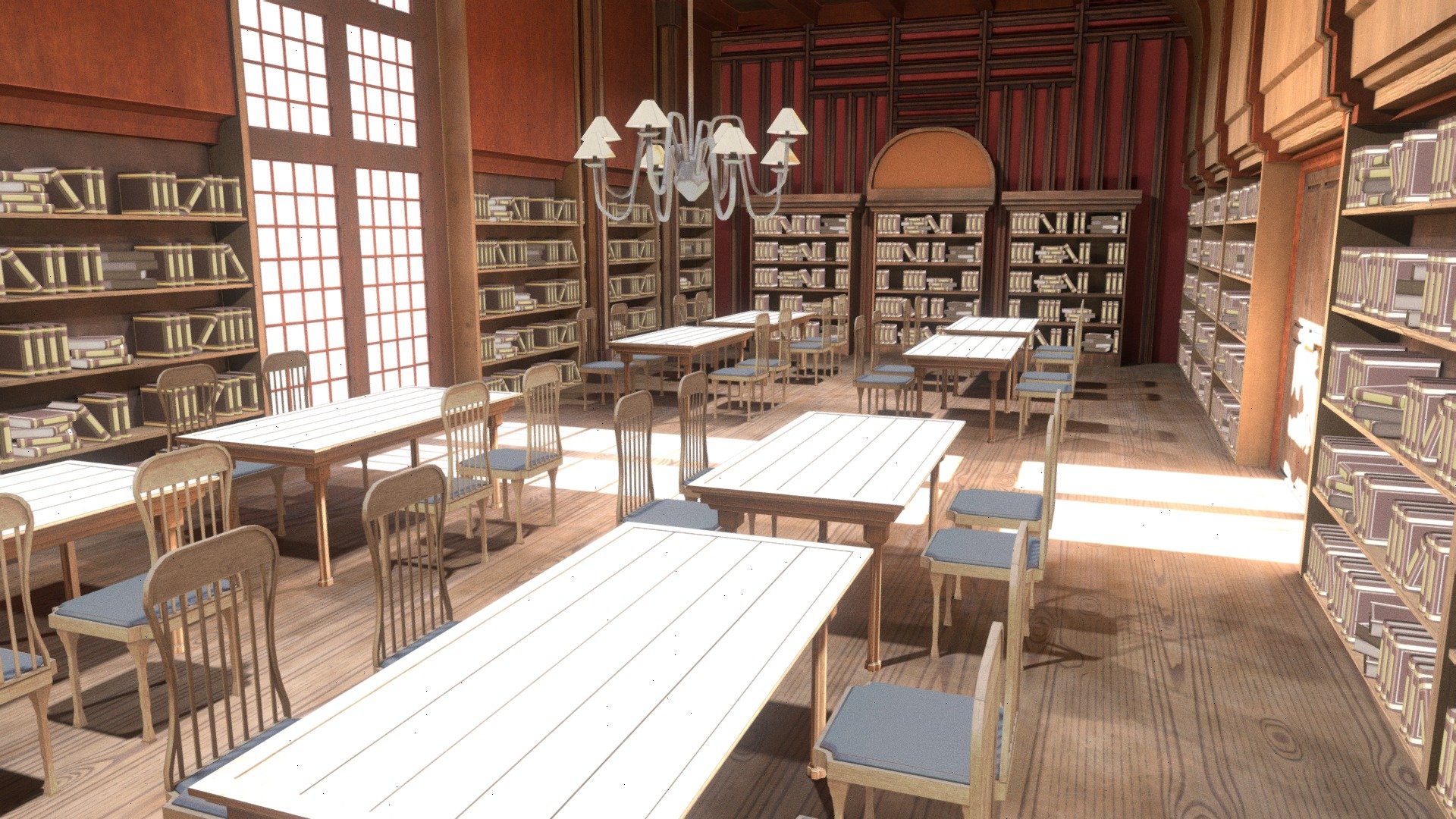 VR Library - 3D model by Leandro Nicolas (@LeandroN) [fe8eddb] - Sketchfab