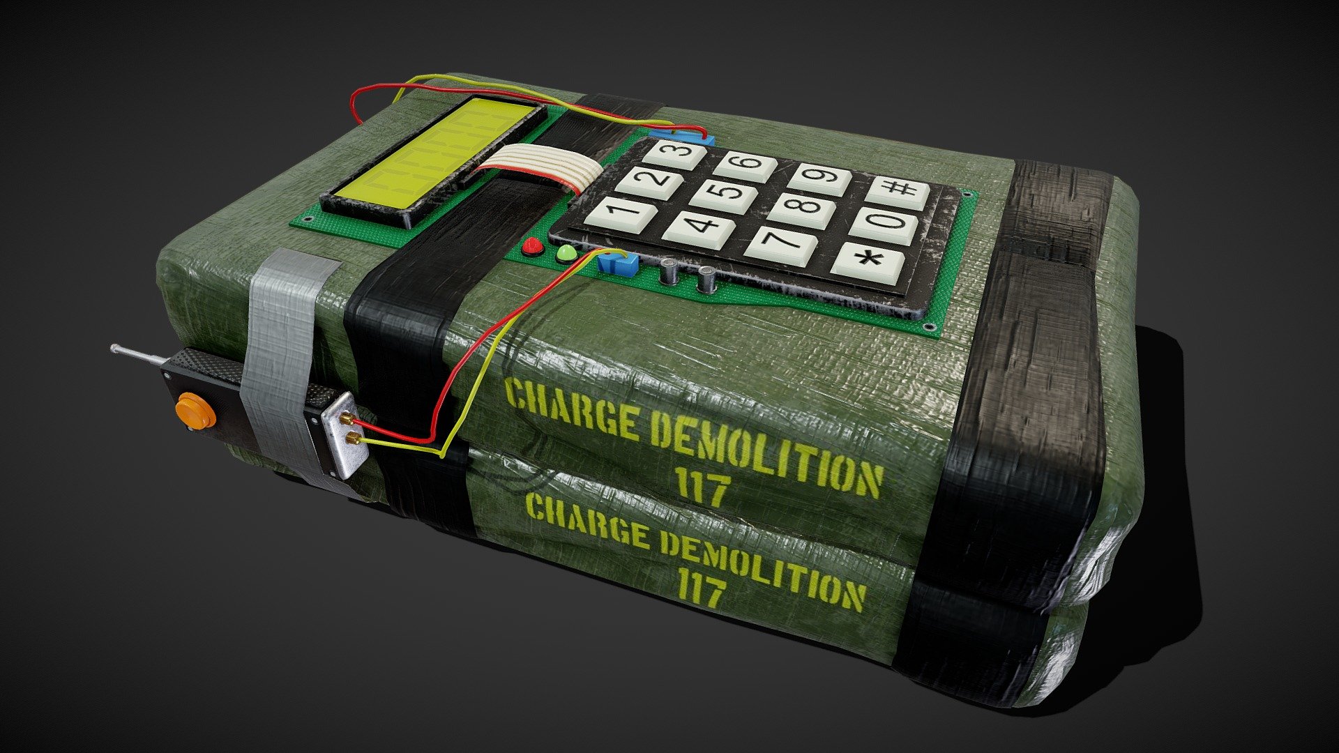 C4 Explosive Device Buy Royalty Free 3D Model By Joan LP joanlahots
