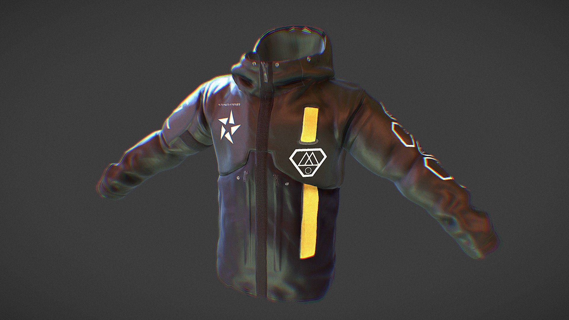 Cyberpunk Jacket - 3D model by sabrinadinkel [fe90445] - Sketchfab