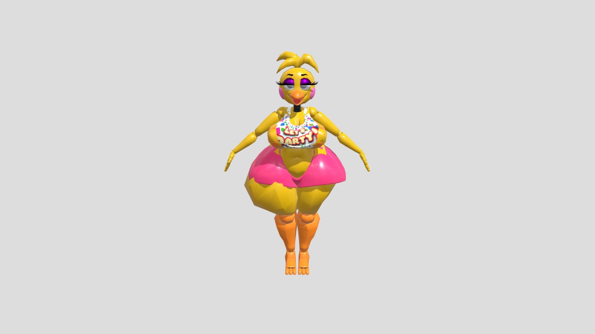 Chica - Download Free 3D model by Burn_toast (@Freddy_faz) [fe9573e ...
