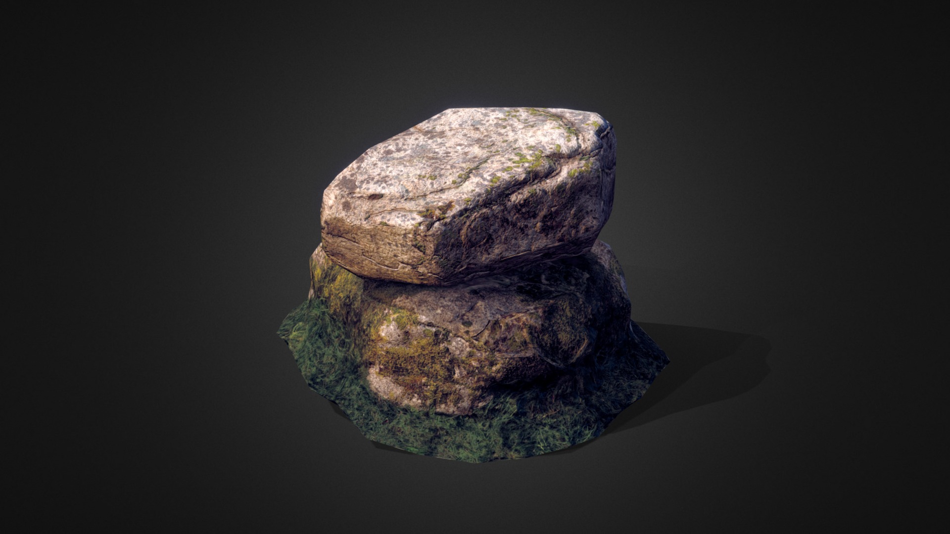 Low Poly Rock Scan - 3D model by borisvdb [fe95abe] - Sketchfab