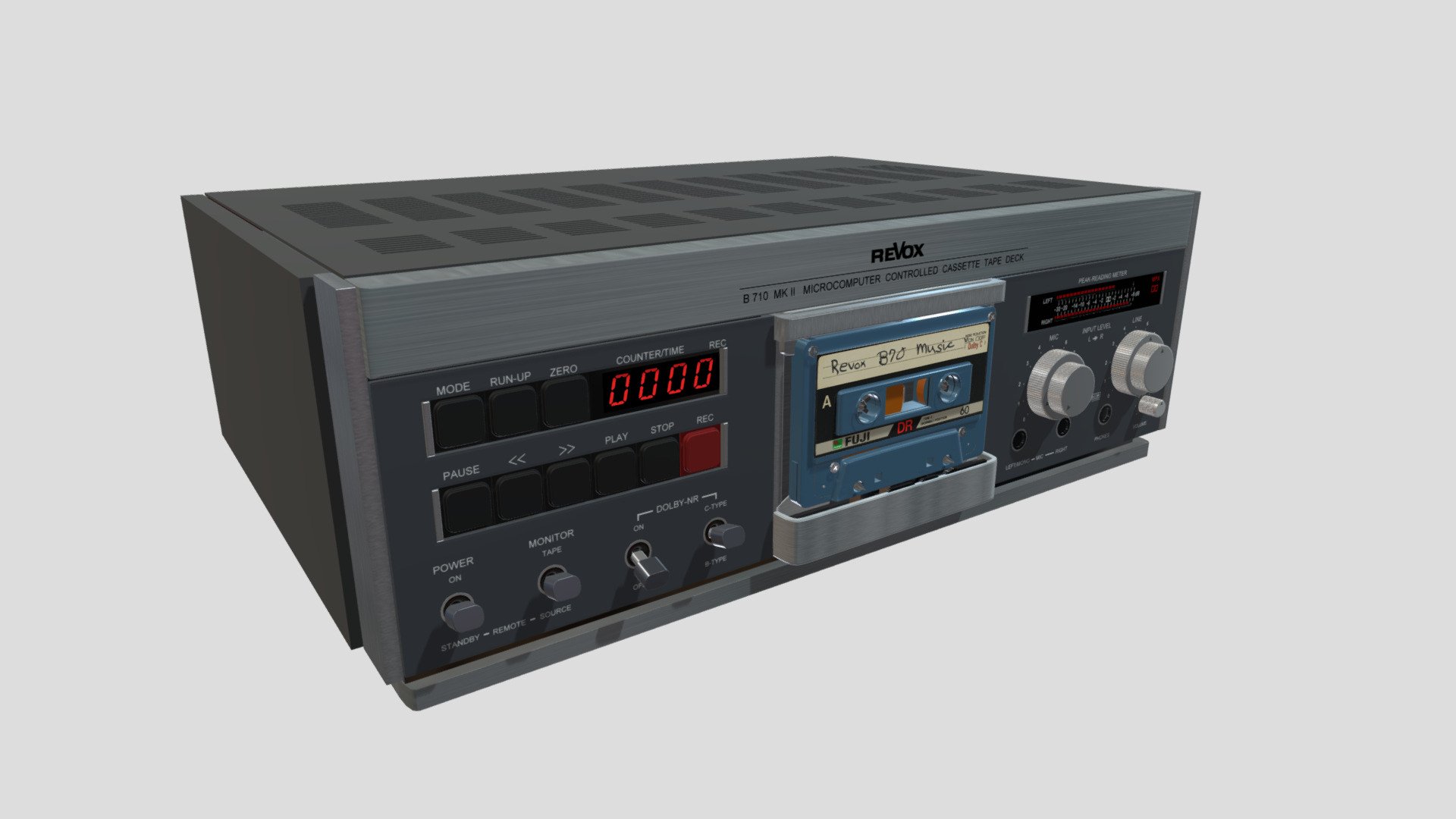 Revox B710 MkII Cassette Deck - 3D model by jvin [fe98f78] - Sketchfab